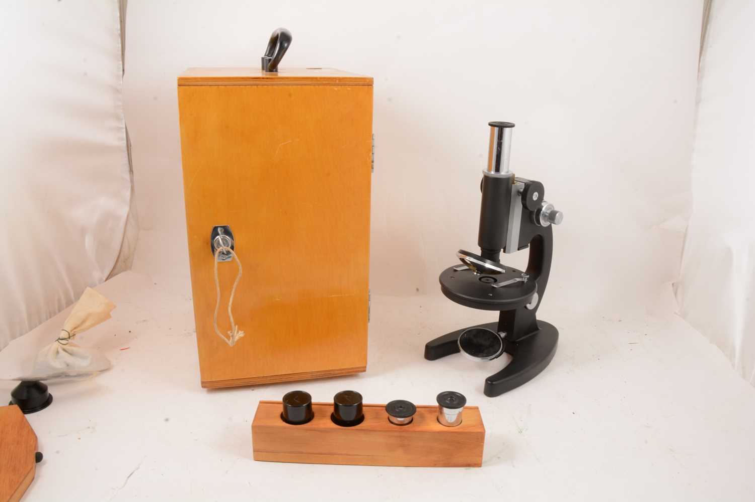 Lot 210 - Russian monocular microscope,
