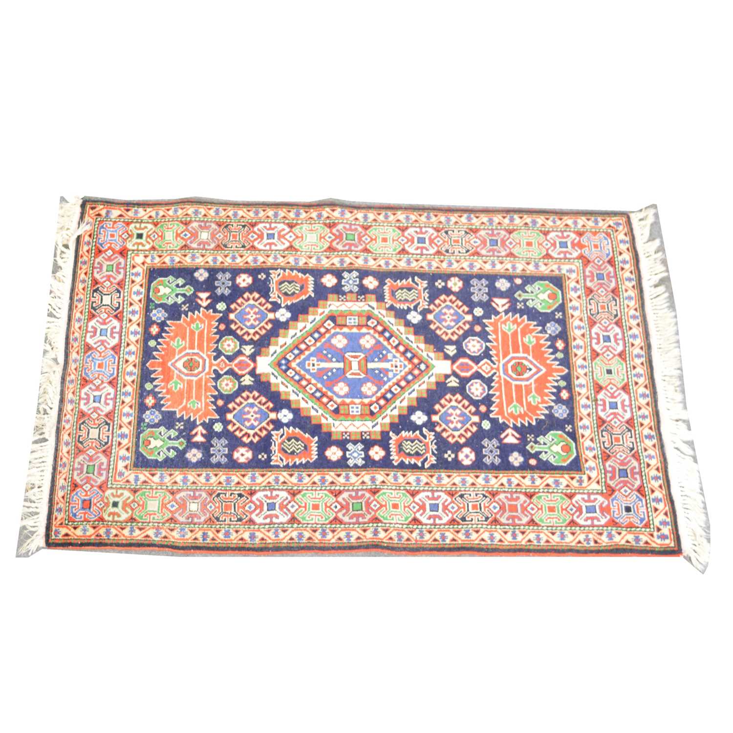 Lot 617 - Small Persian mat,