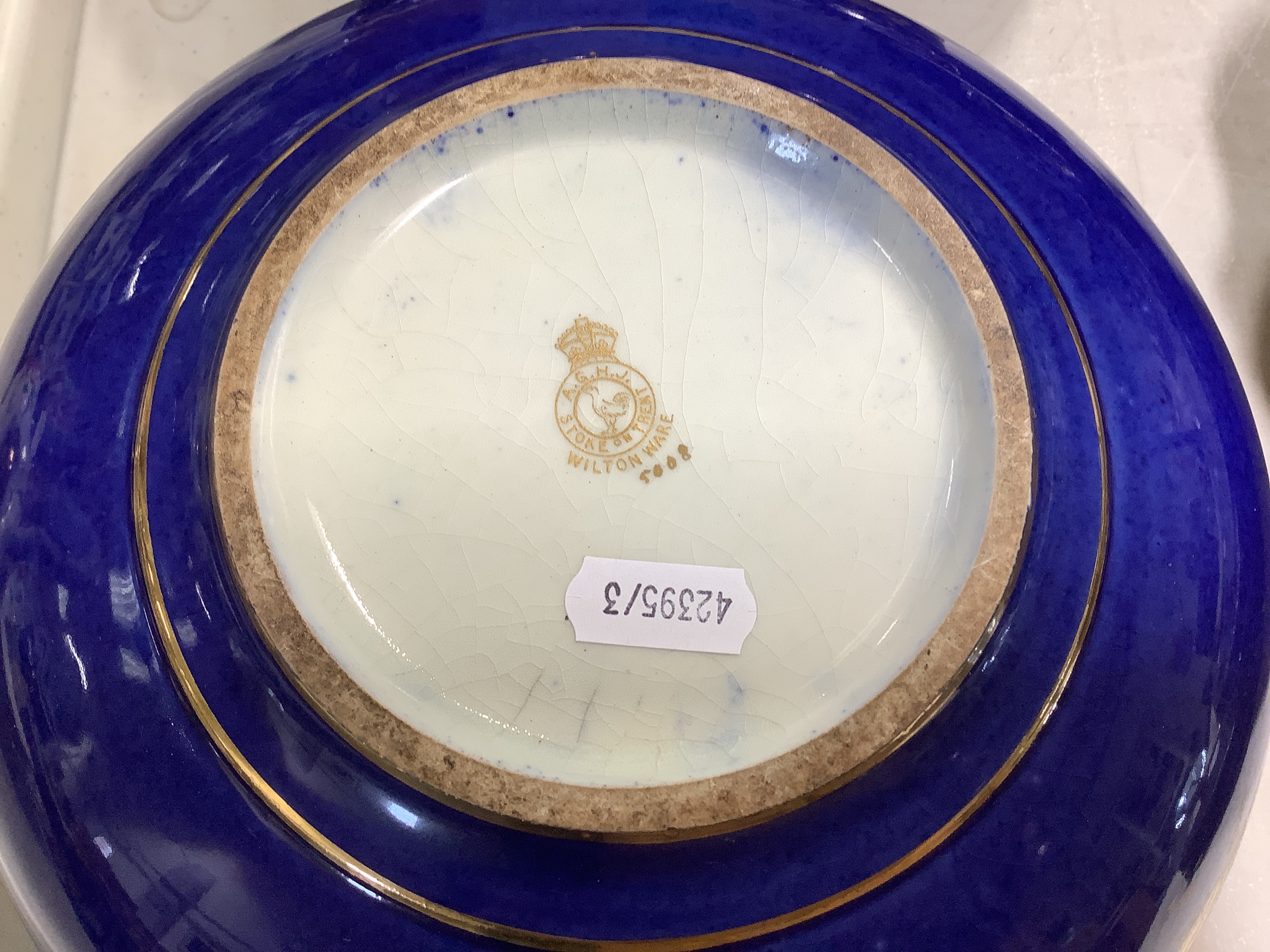 Lot 39 - A G Harley Jones, Wilton Ware blue lustre