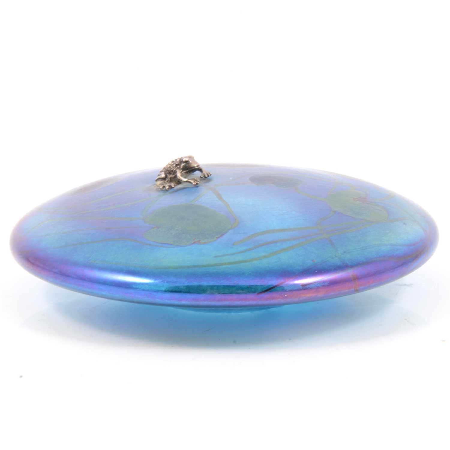 Lot 34 - Glasform by John Ditchfield, a Frog Lily pad