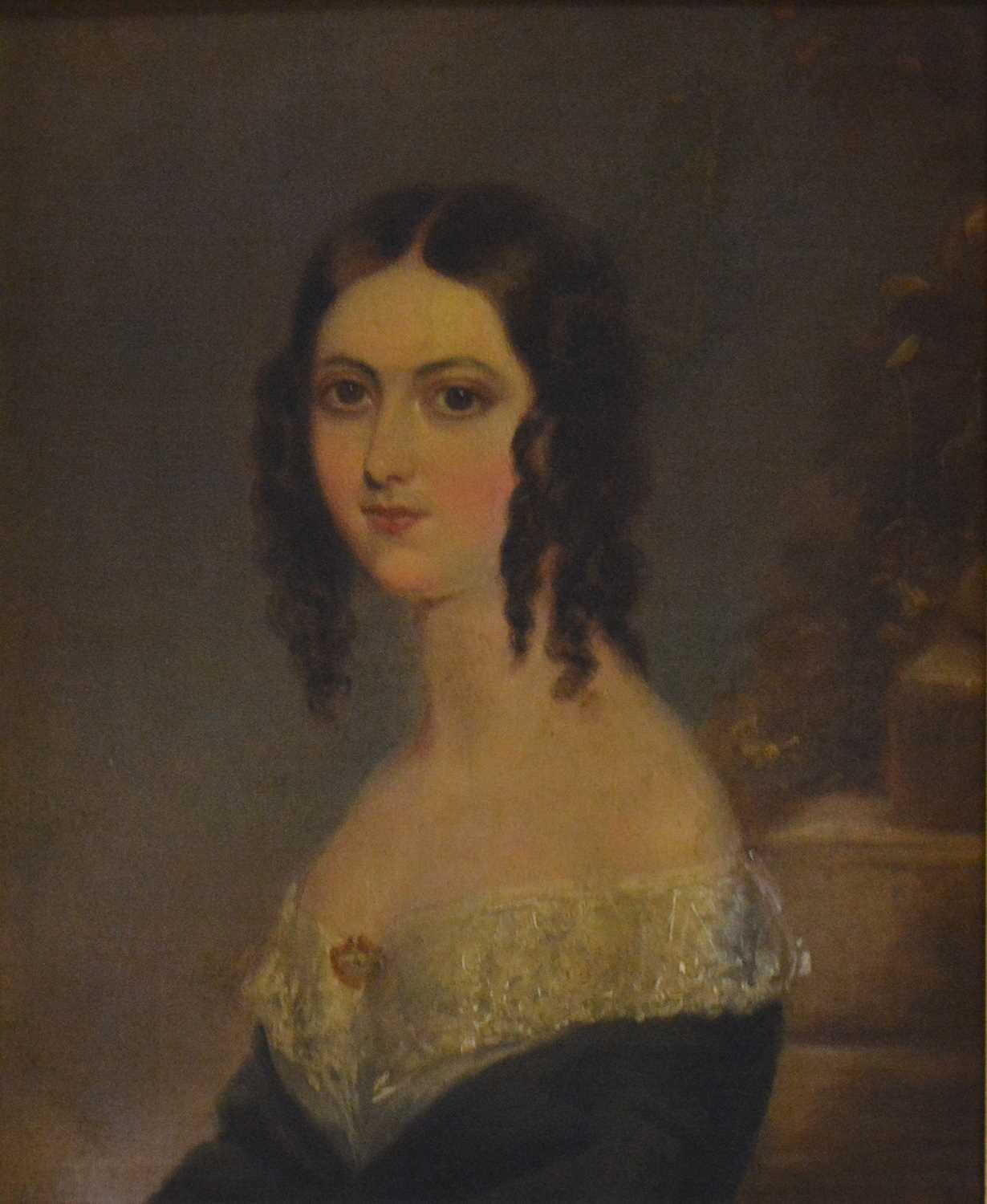 Lot 496 - Victorian School, Portrait of Hannah, Wife