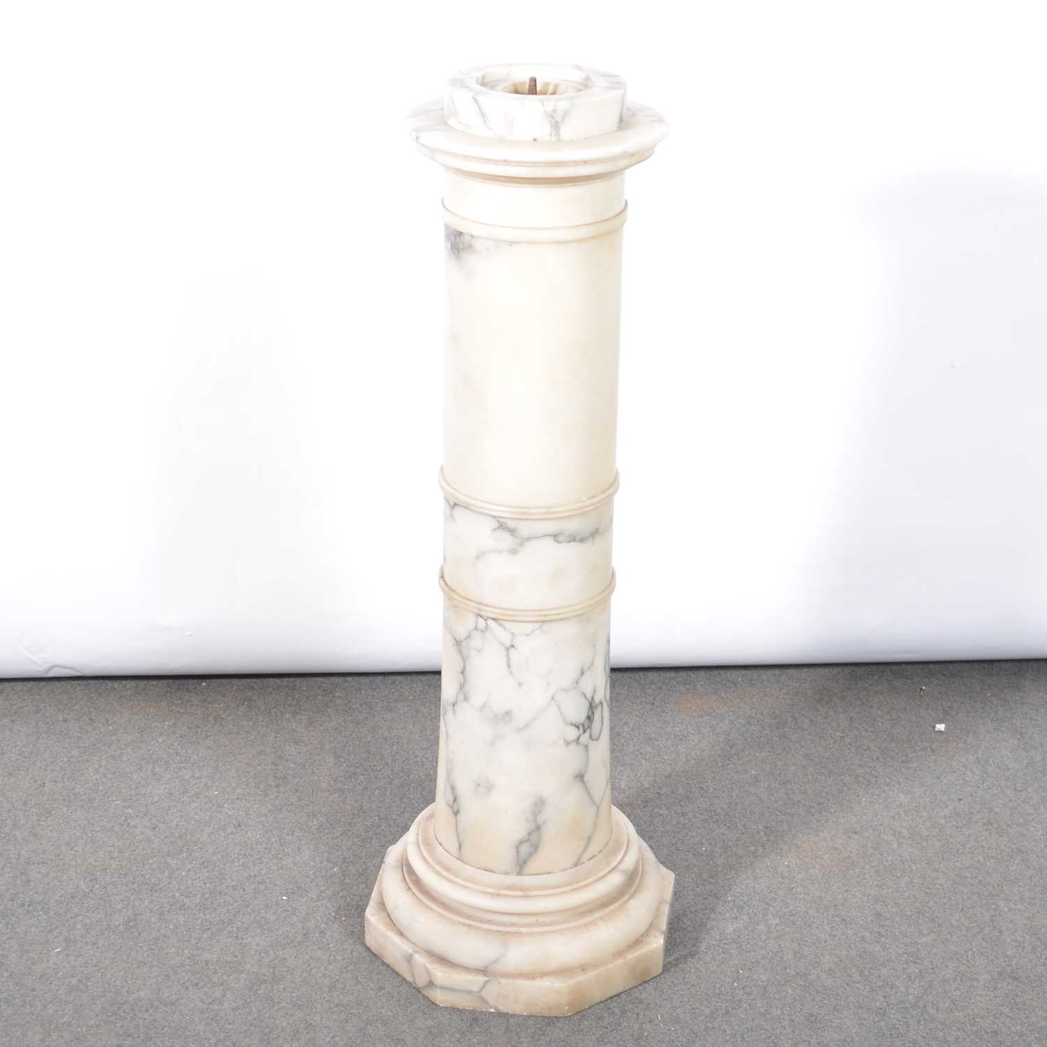 Lot 122 - Alabaster column,
