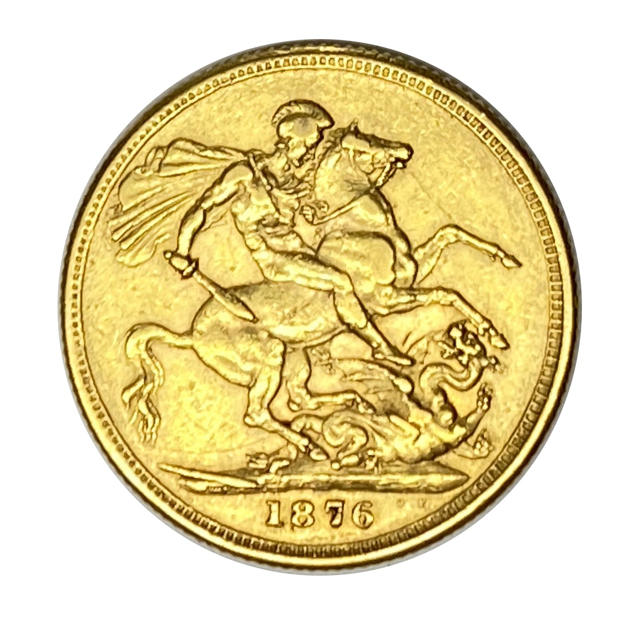 Lot 2 - Queen Victoria gold Sovereign coin, 1876