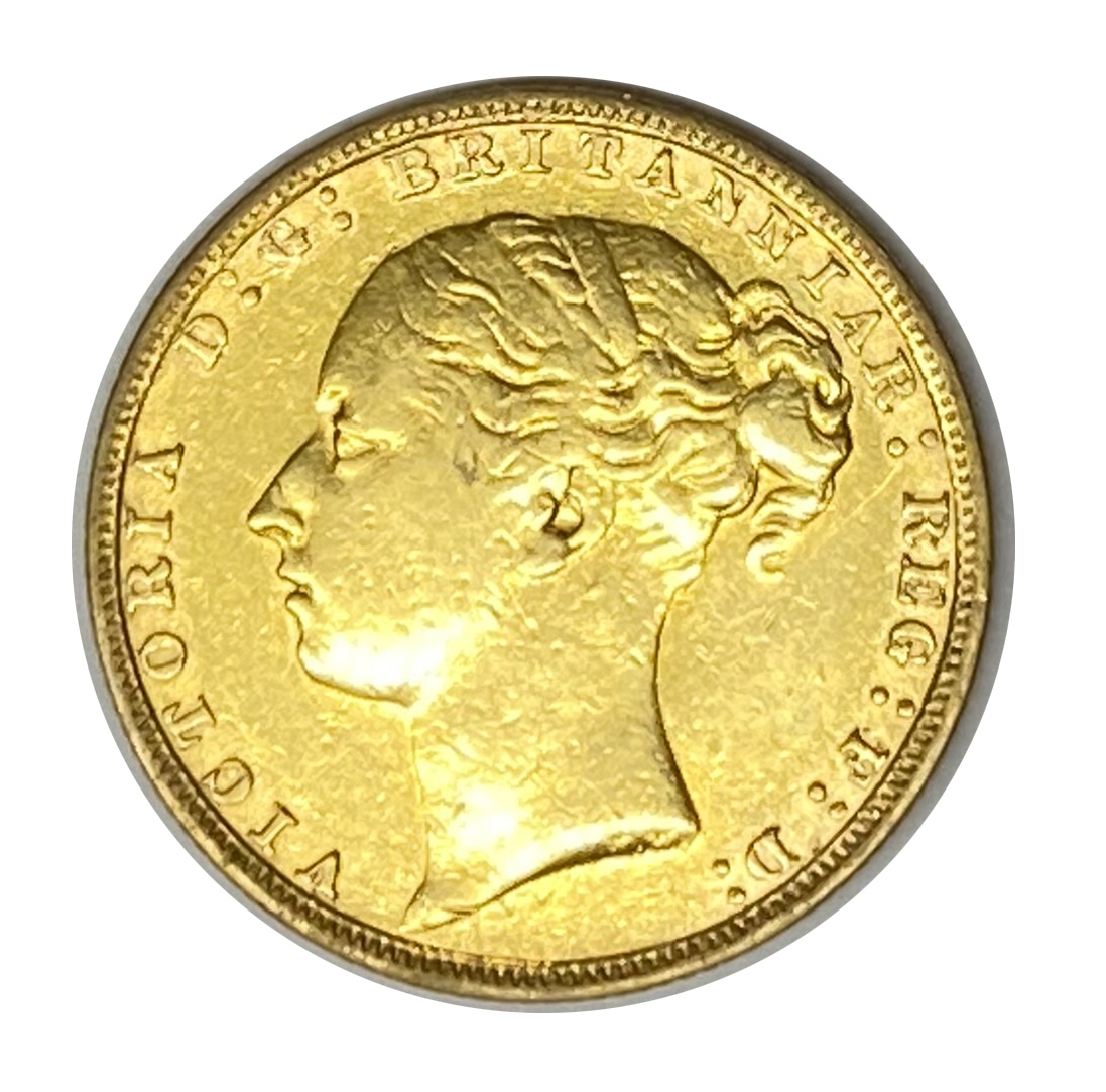 Lot 4 - Queen Victoria gold Sovereign coin, 1884