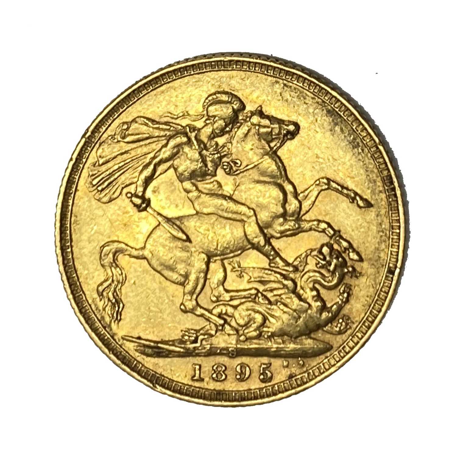 Lot 10 - Queen Victoria gold Sovereign coin, 1895