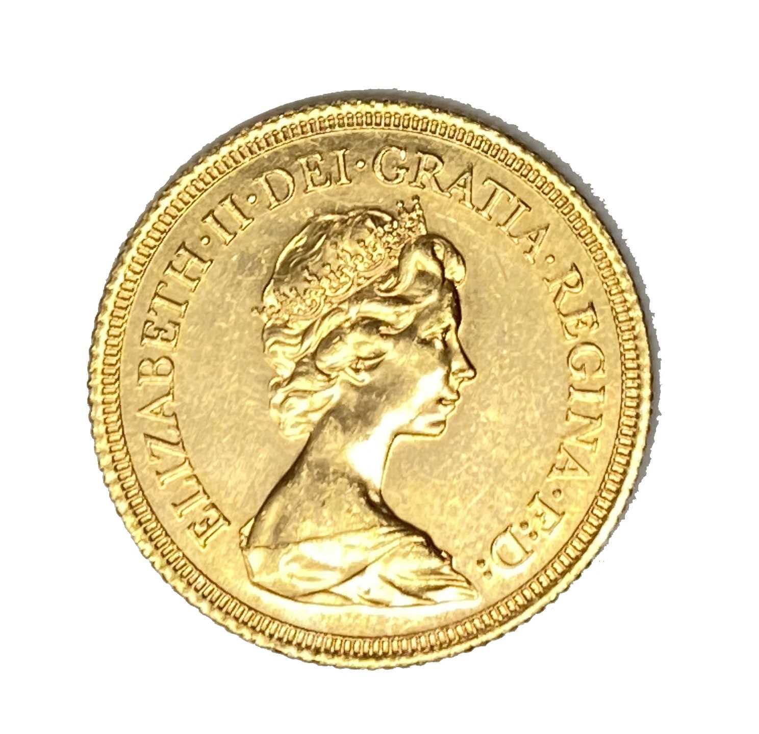 Lot 411 - Elizabeth II gold Sovereign coin, 1978