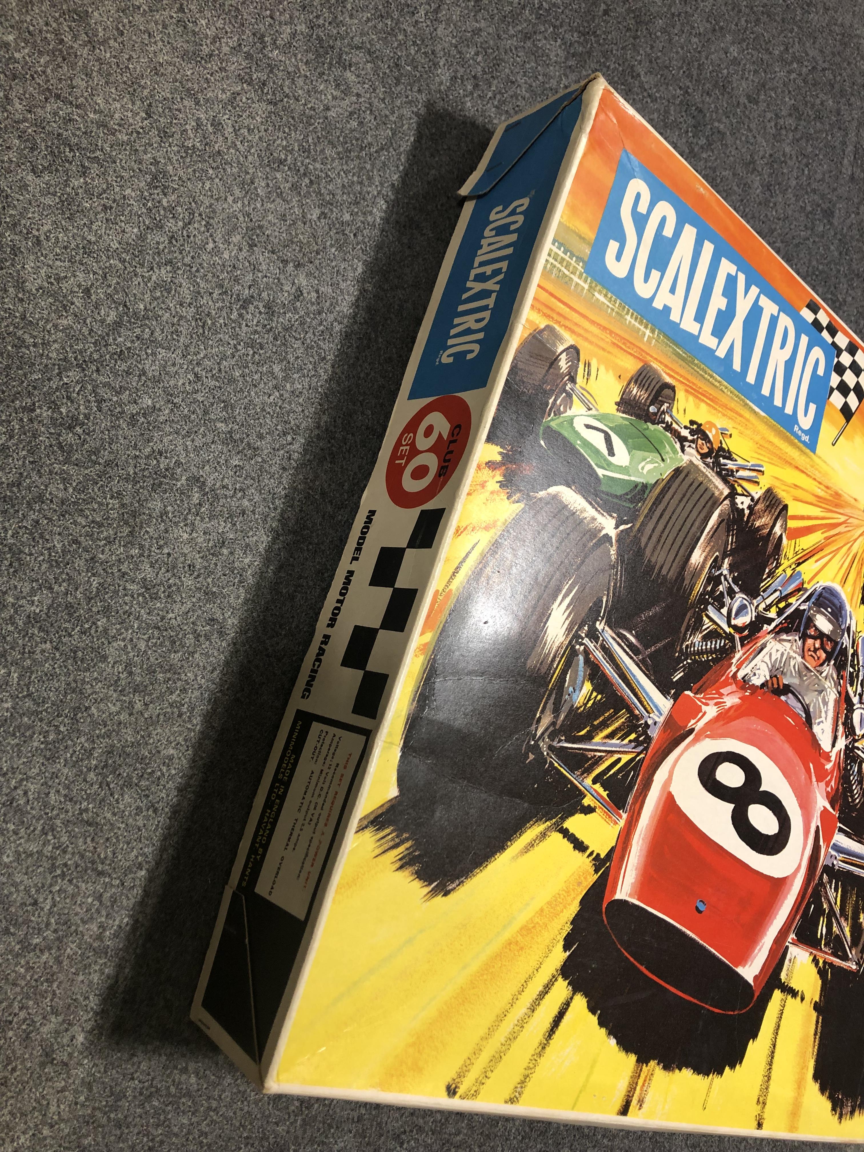Lot 190 - Scalextric slot-car racing Club 60 set, etc
