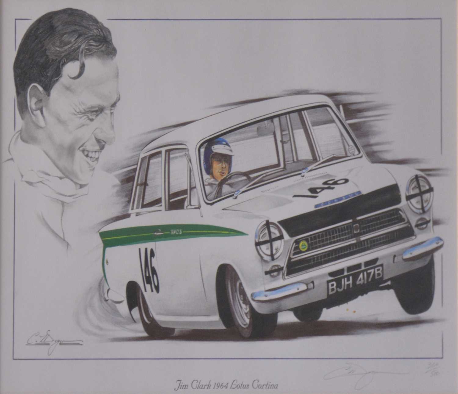 Lot 485 - Christopher Dugan, two Jim Clark racing
