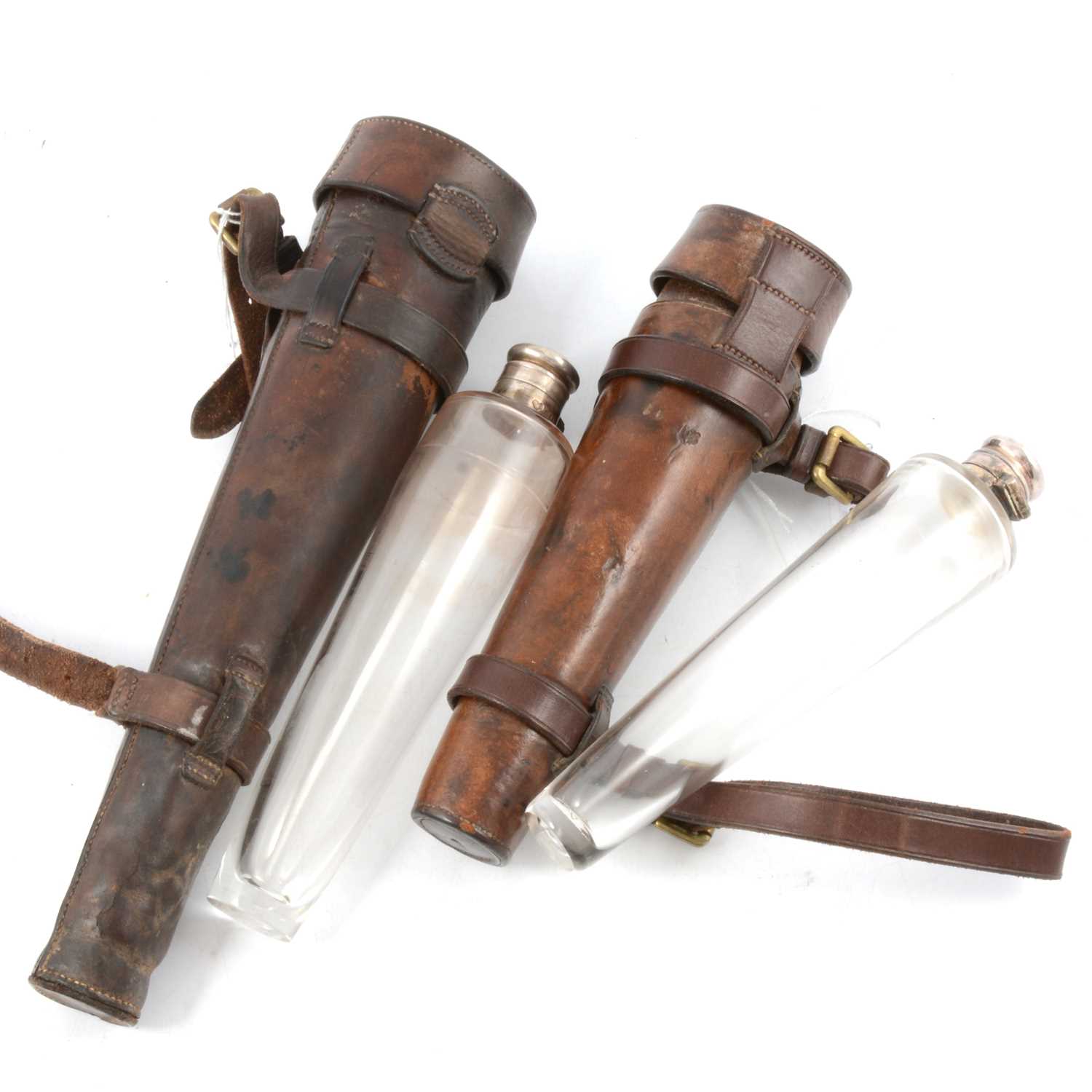 Lot 268 - George V silver mounted fox hunting saddle