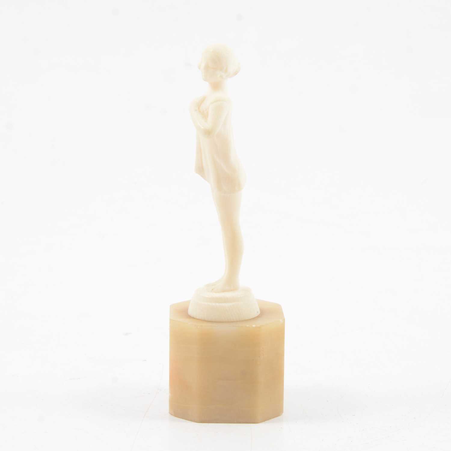 Lot 1016 - Louis Sasson, an Art Deco carved ivory