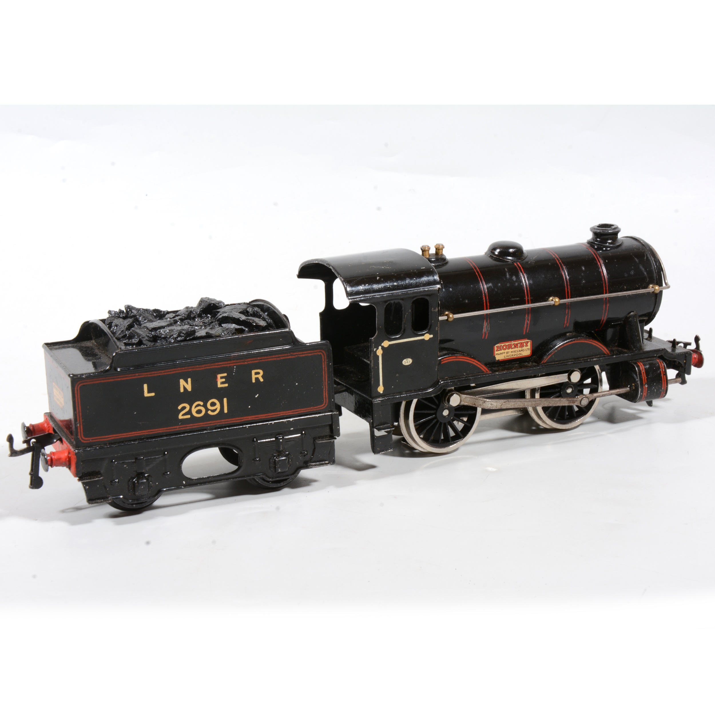 Lot 17 - Hornby O Gauge locomotive with tender, no.1