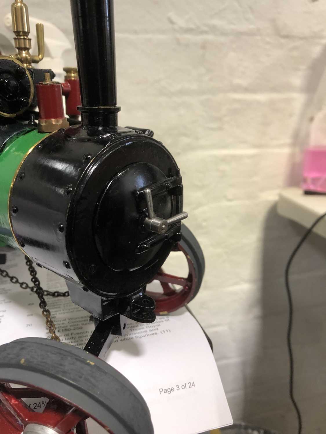 Lot 2 - A ¾in scale model live steam traction engine,