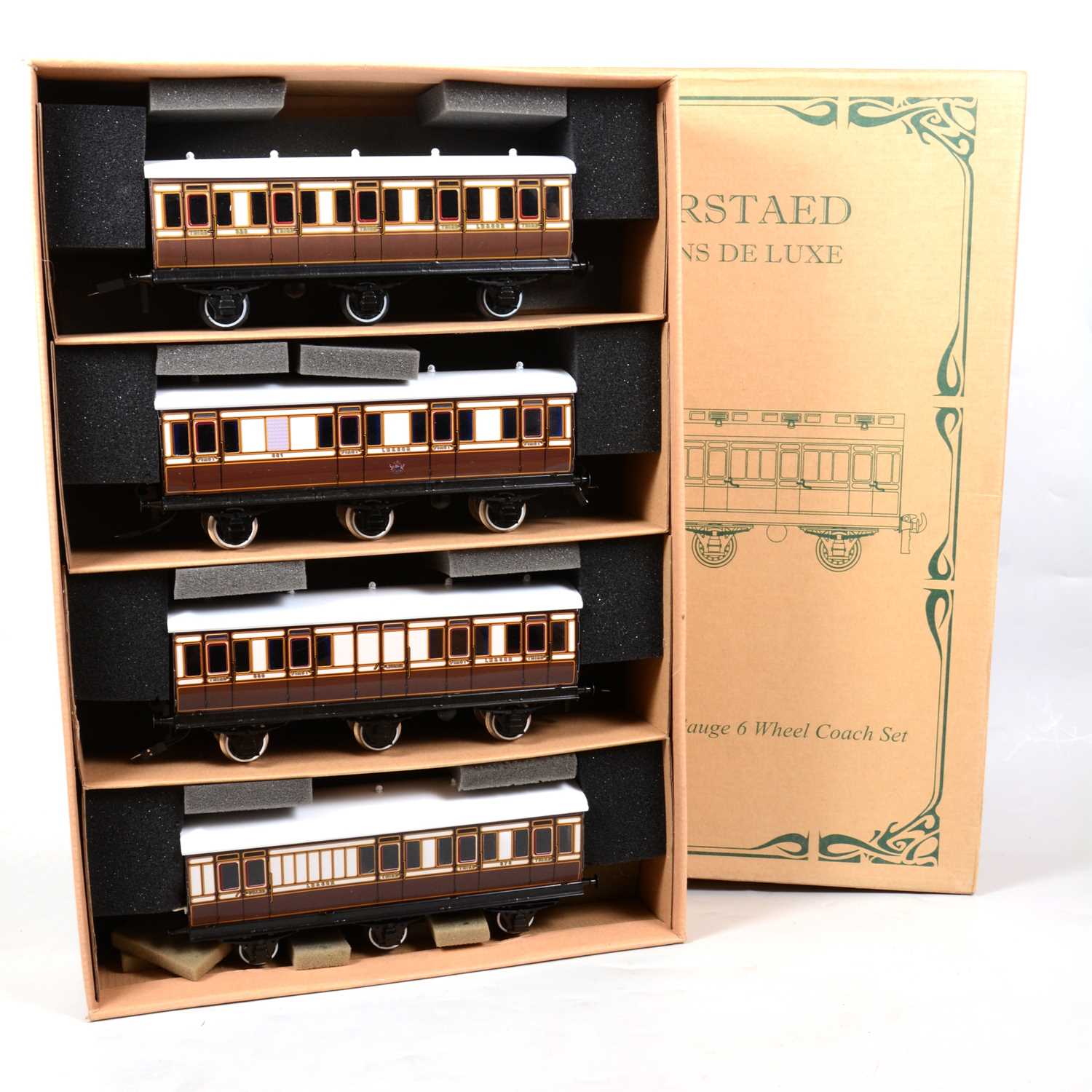 Darstaed Trains De Luxe O gauge model railway 6 wheel passenger coach ...