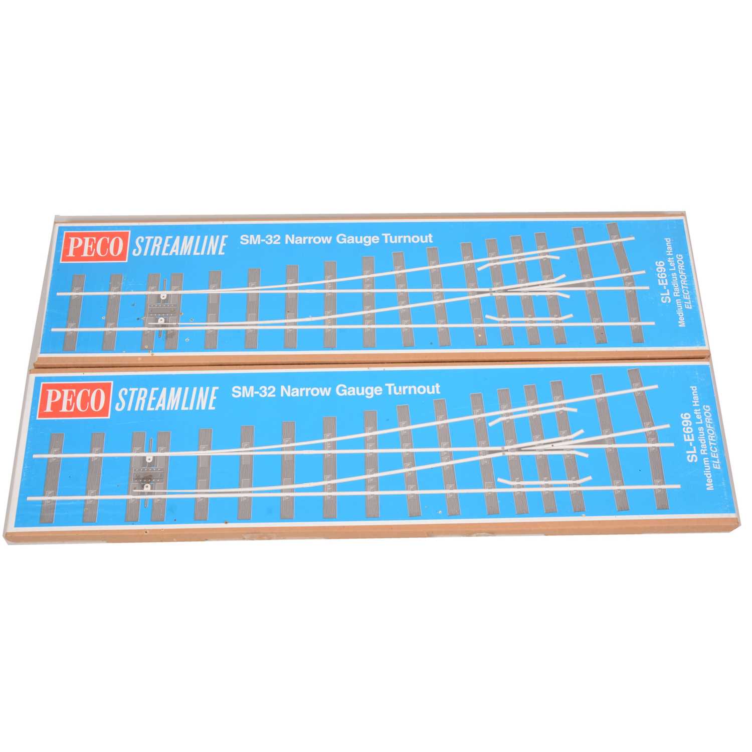 Lot 211 - Peco Narrow gauge turnout points, two left