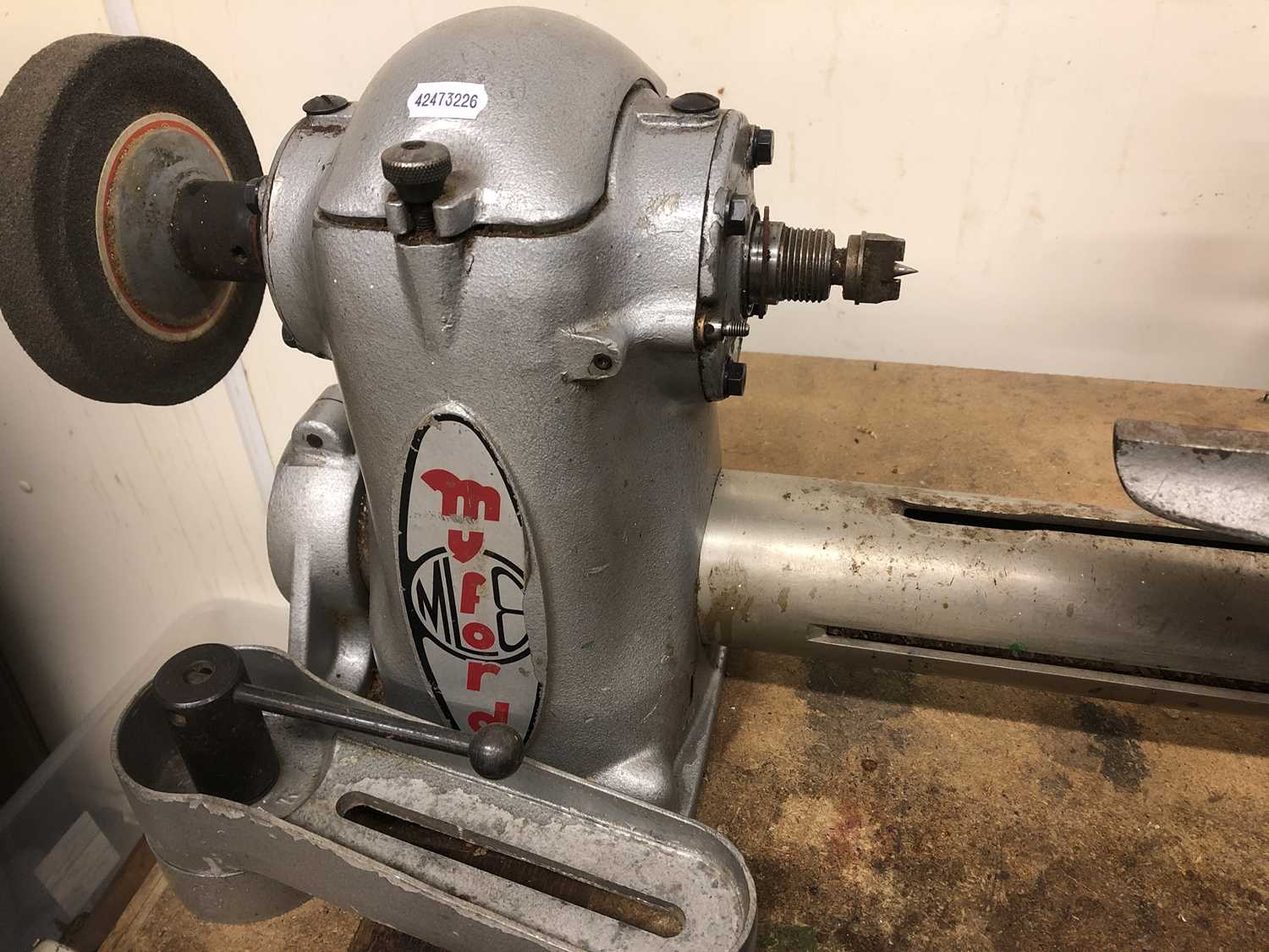 Lot 224 - Myford ML8 wood turning lathe and parts.