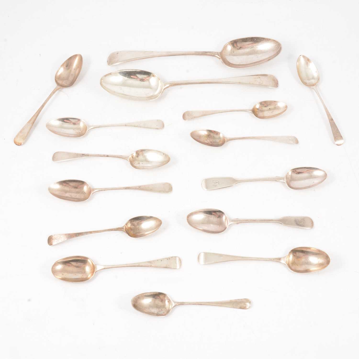 Lot 279 - Pair of Old English pattern silver