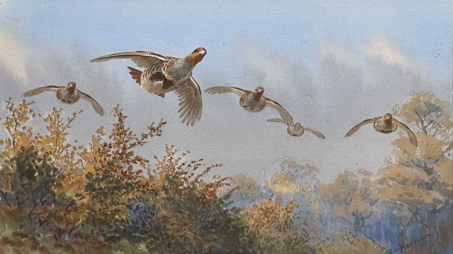 Lot 191 - John Cyril Harrison, Topping the Hedge