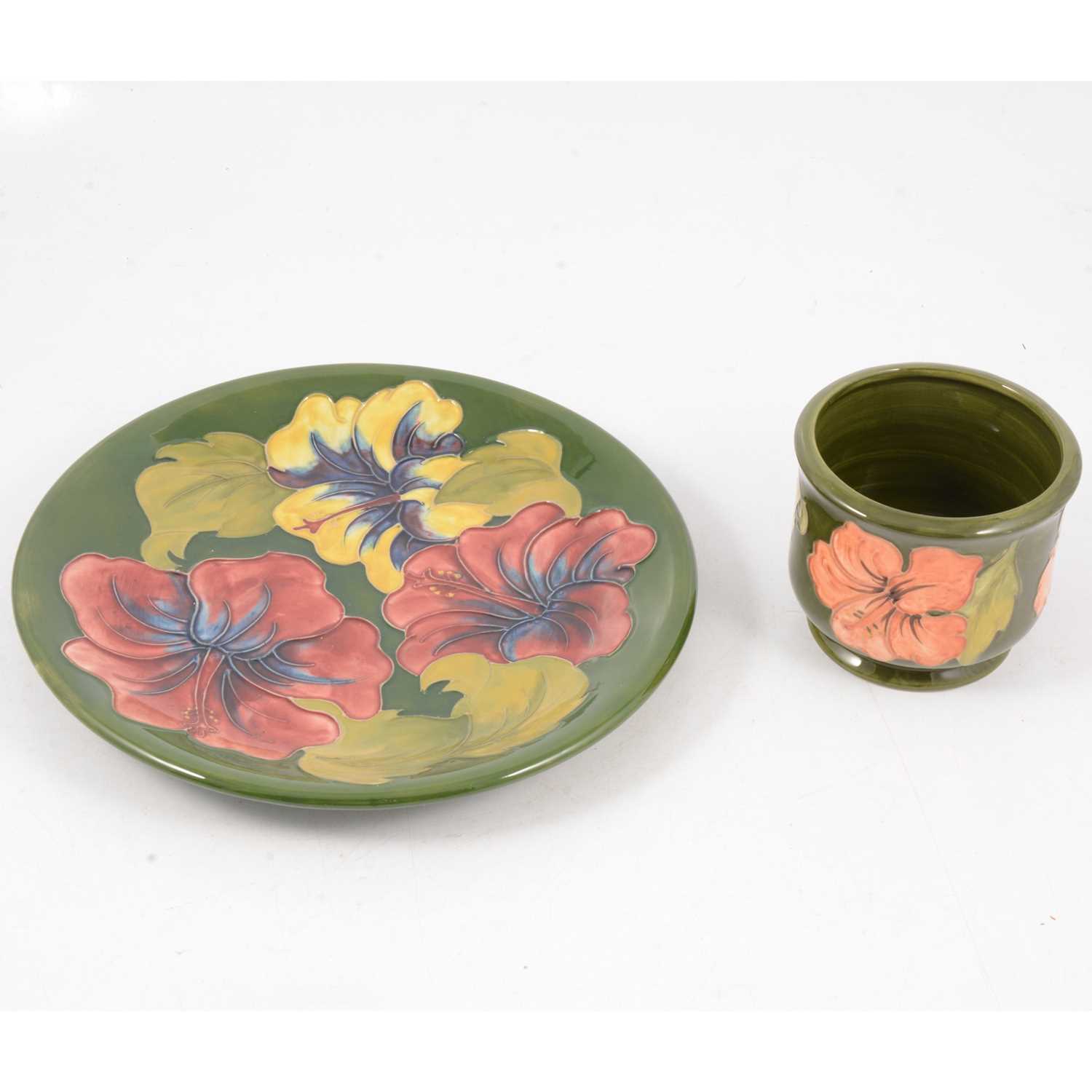 Lot 47 - Moorcroft Pottery, Hibiscus pattern