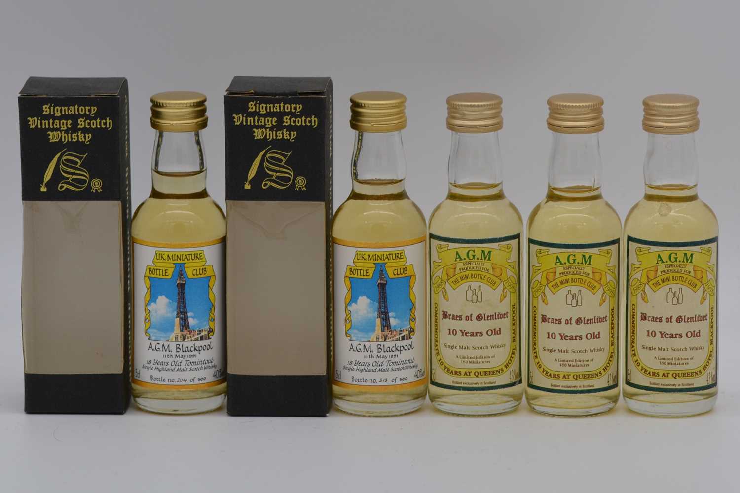 Lot 644 - Mini Bottle Club - eight limited edition
