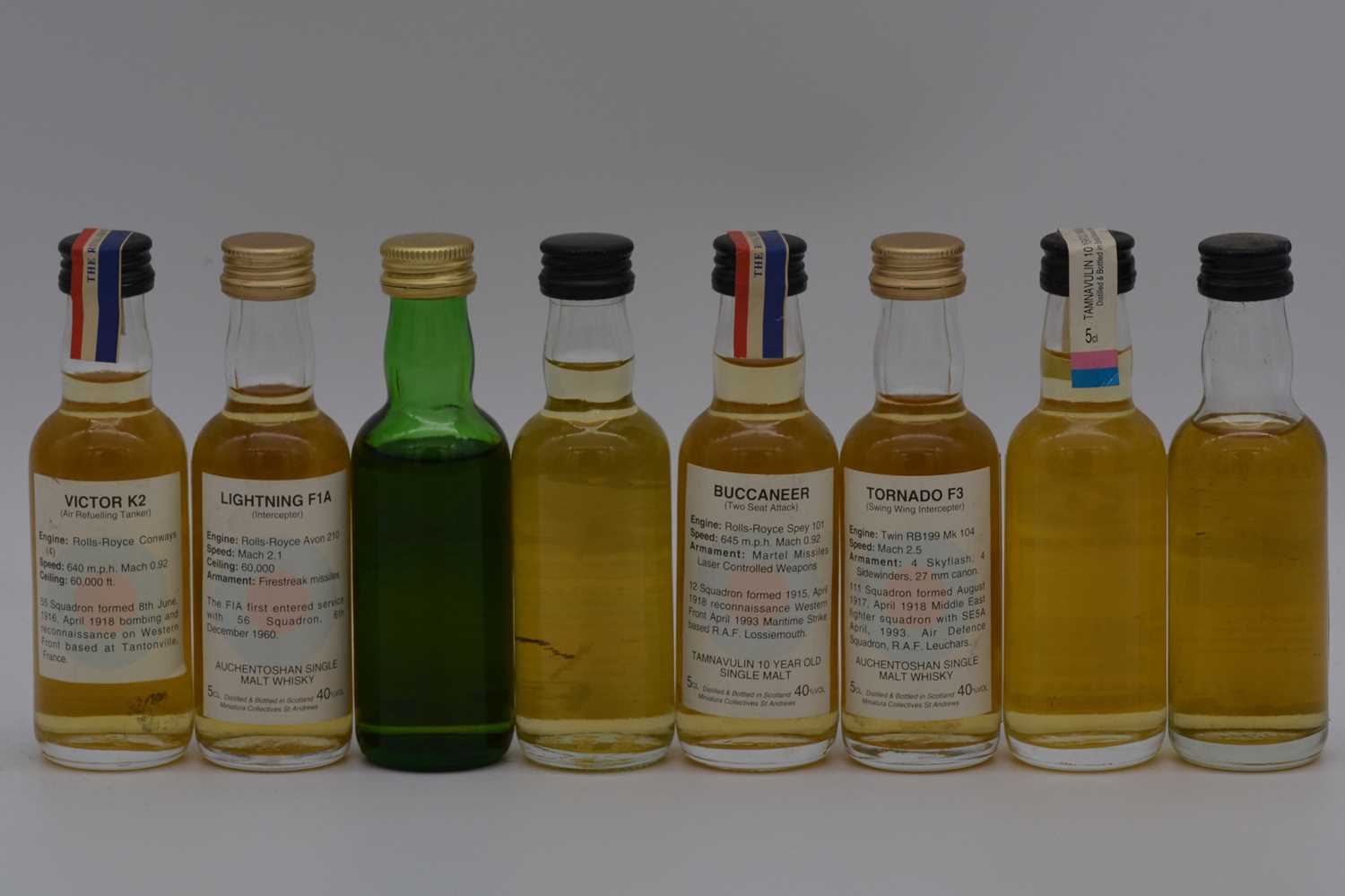 Lot 133 - RAF whisky miniature Commemoratives
