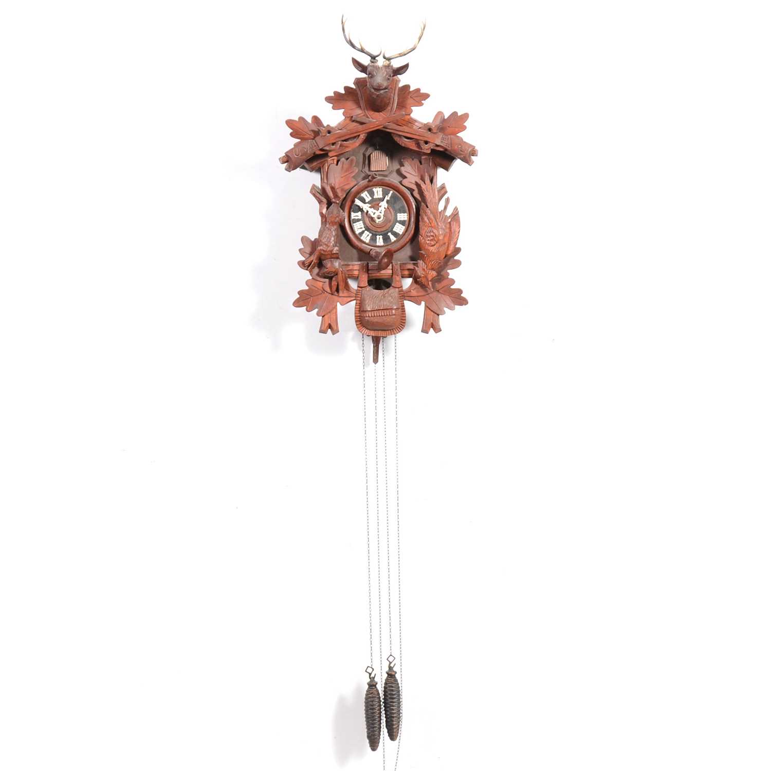 Lot 350 - Black Forest cuckoo clock, Dutch clock and