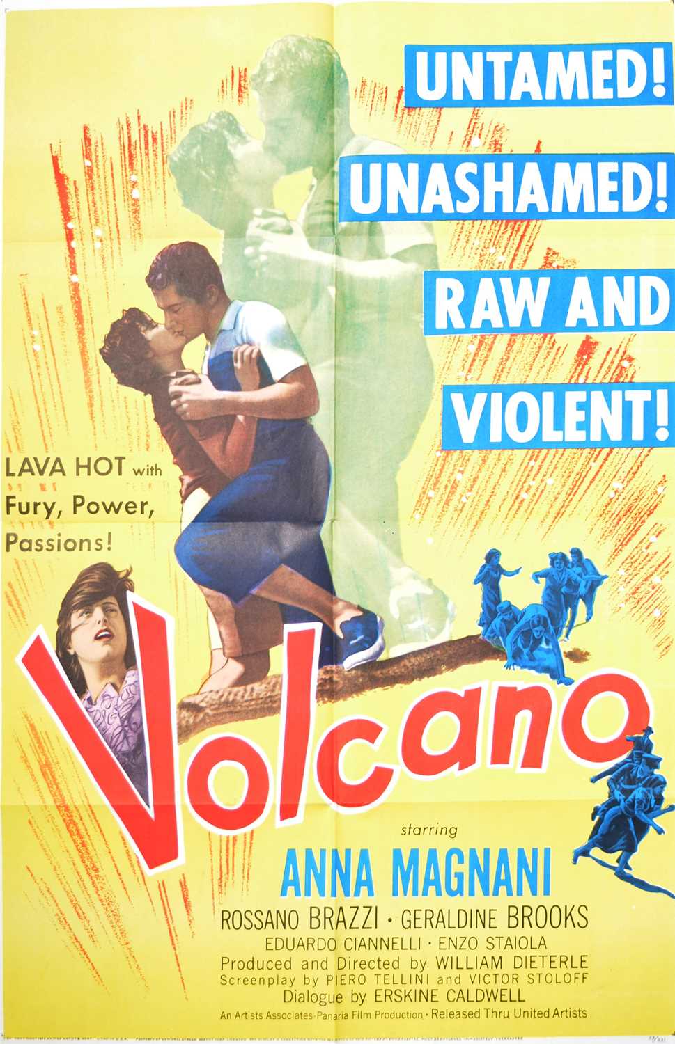 Lot 1181 - Two US 1-sheet posters Volcano (1950) and