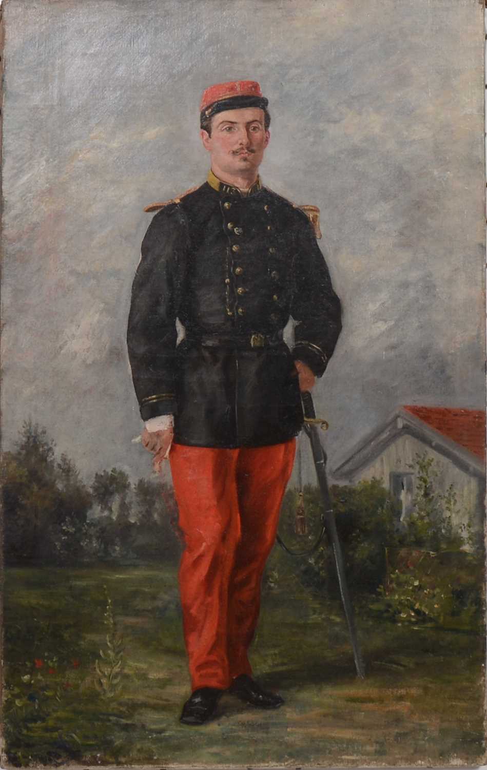 Lot 328 - French School, French Infantry Officer, late