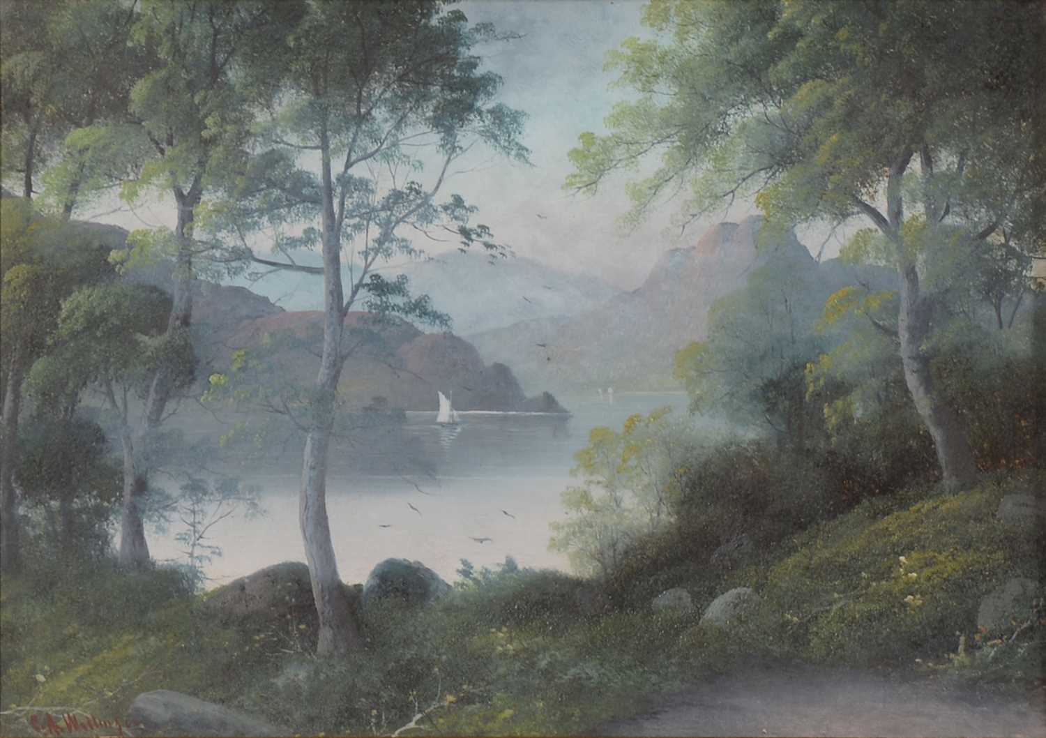 Lot 326 - Harriet Martineau, Still life and an oil