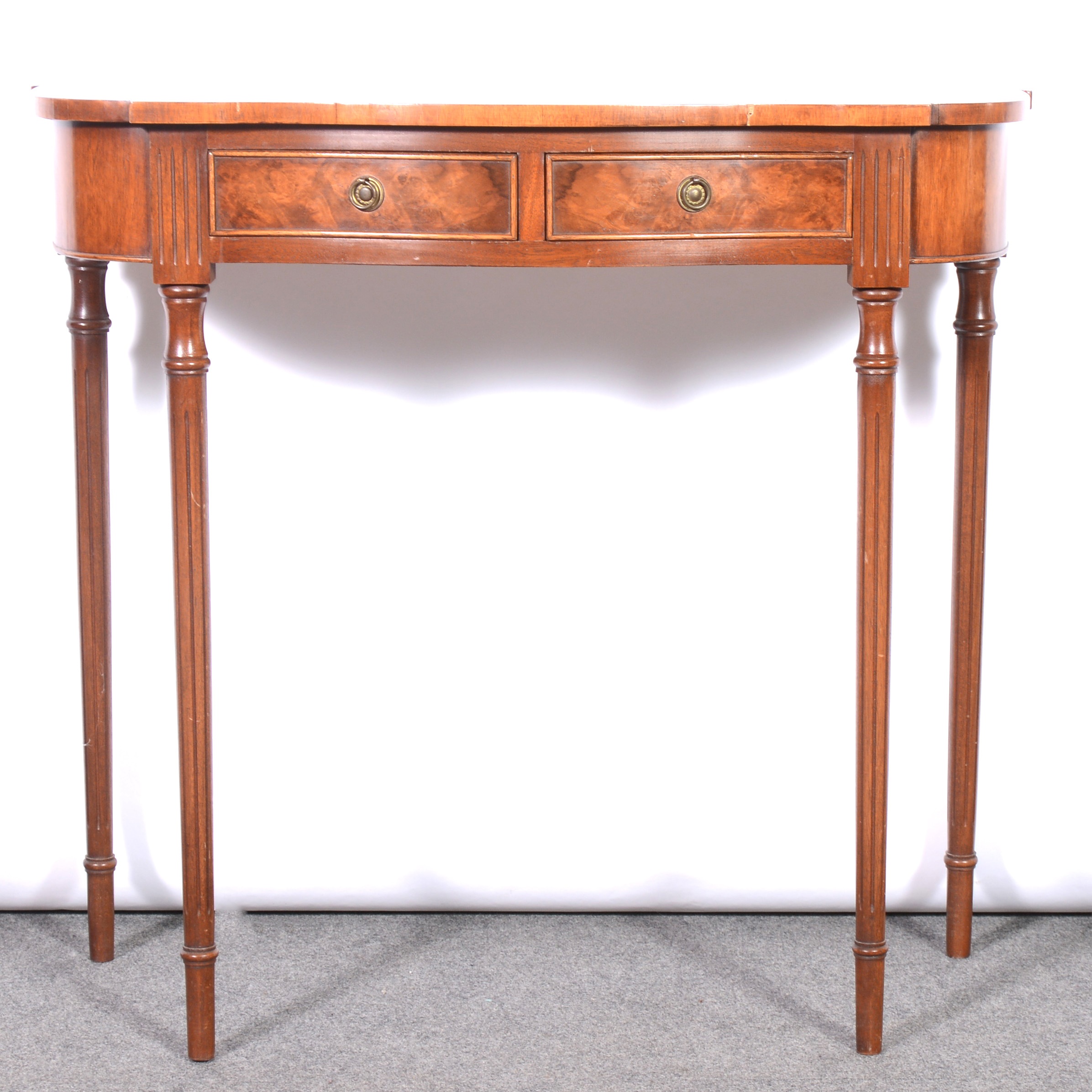 Lot 414 - Three reproduction hall tables.