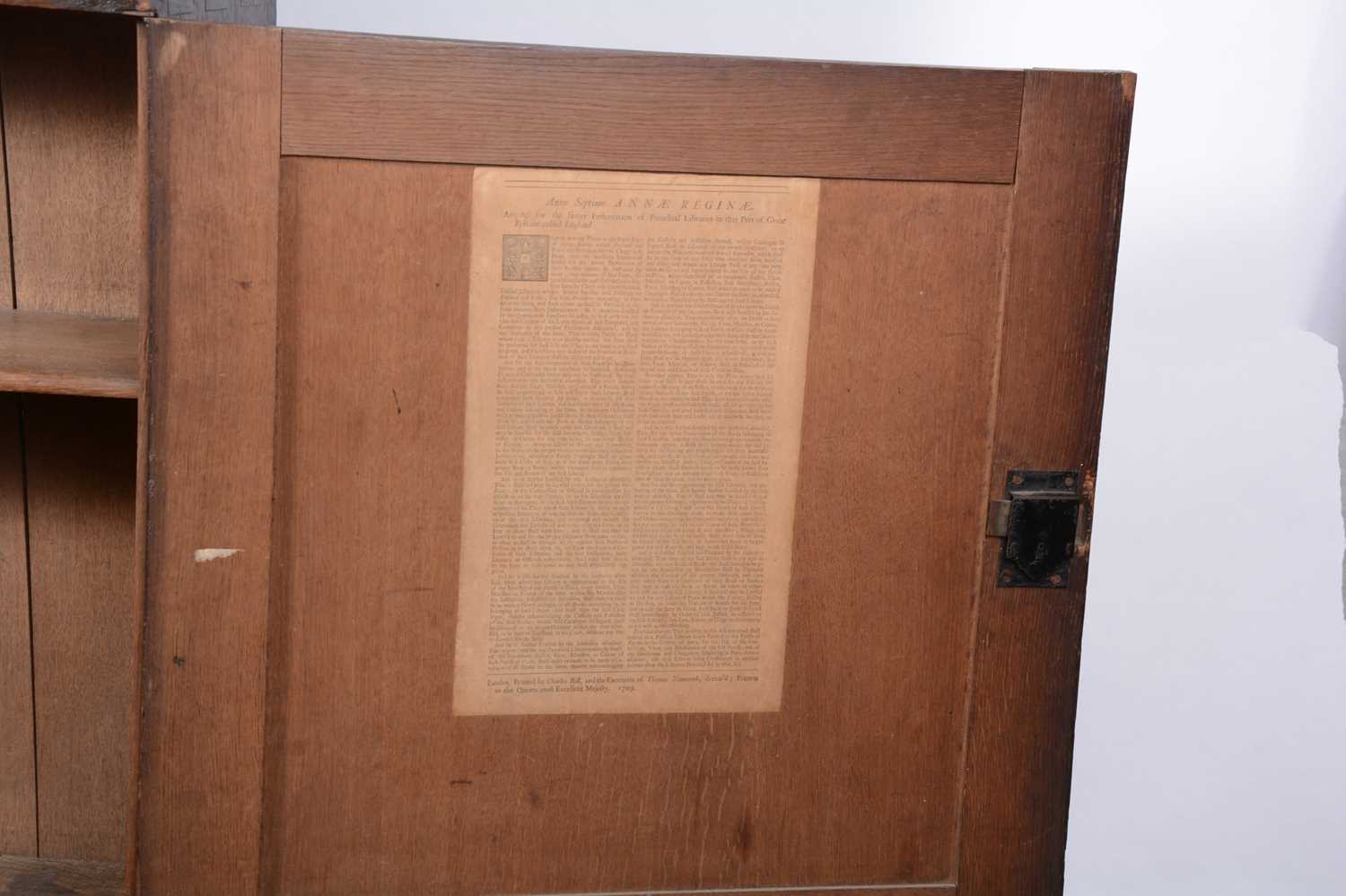 Lot 381 - 'Oundle Parochial Library Cabinet'