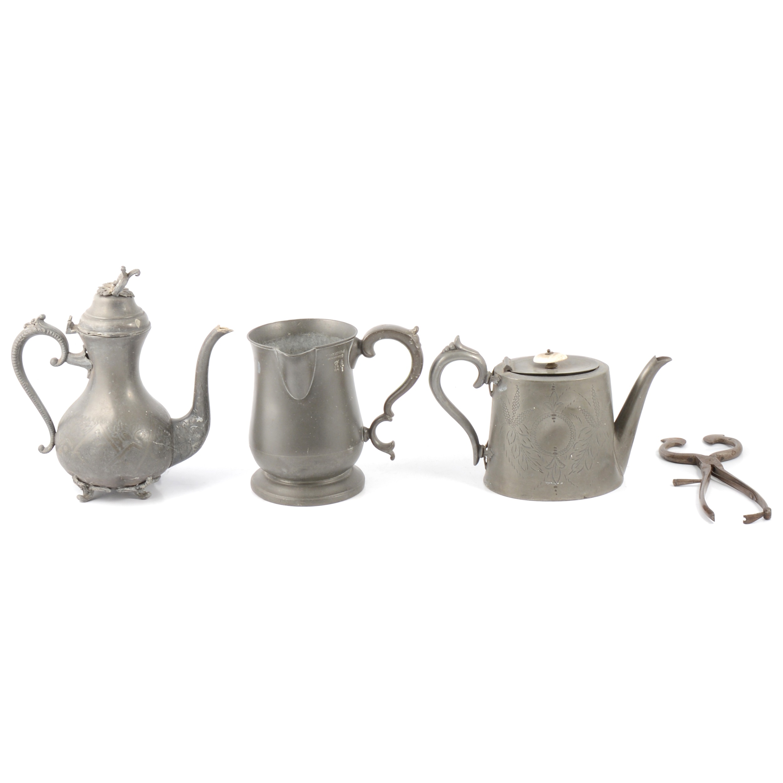 Lot 123 - Quantity of pewter,