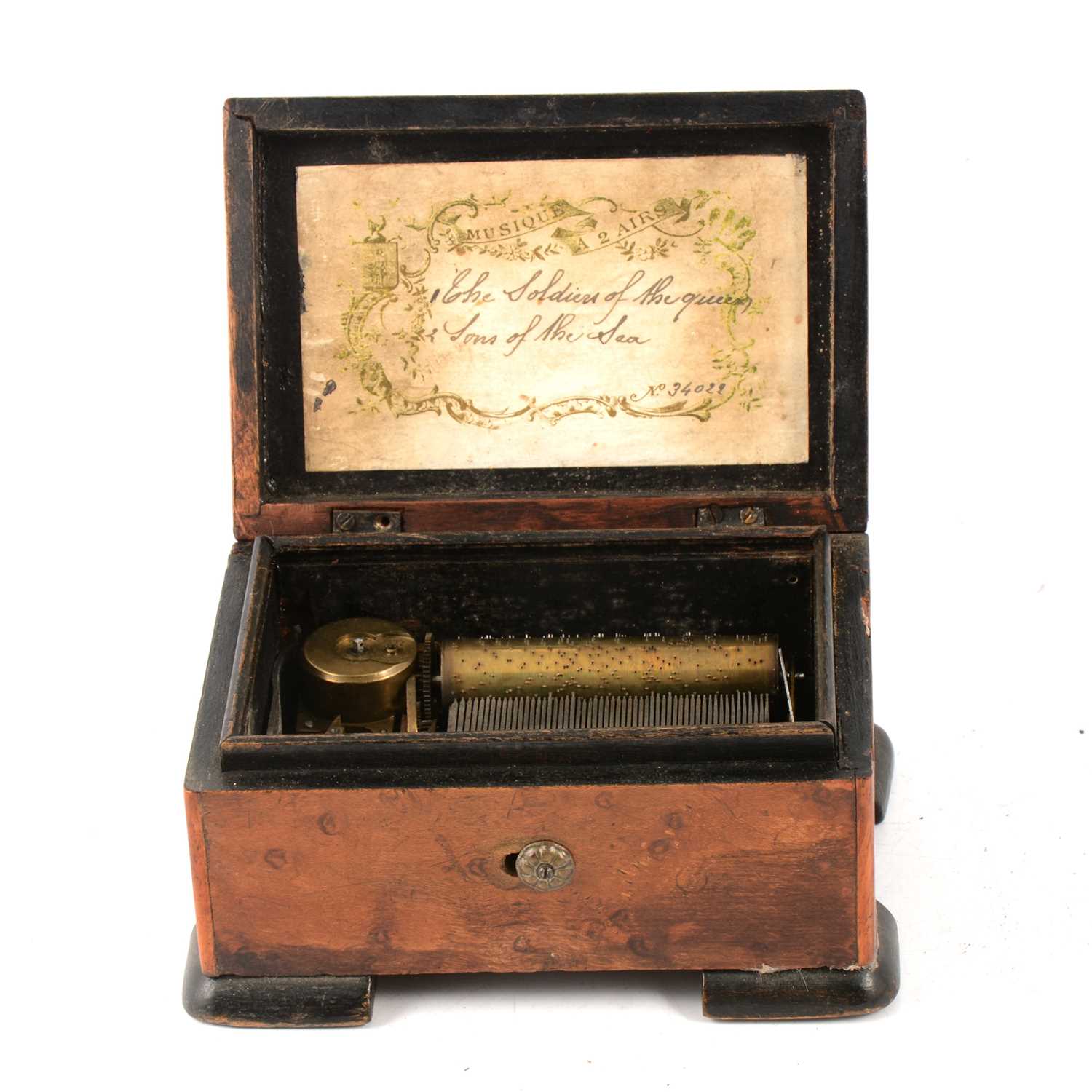 Lot 117 - Swiss musical box,