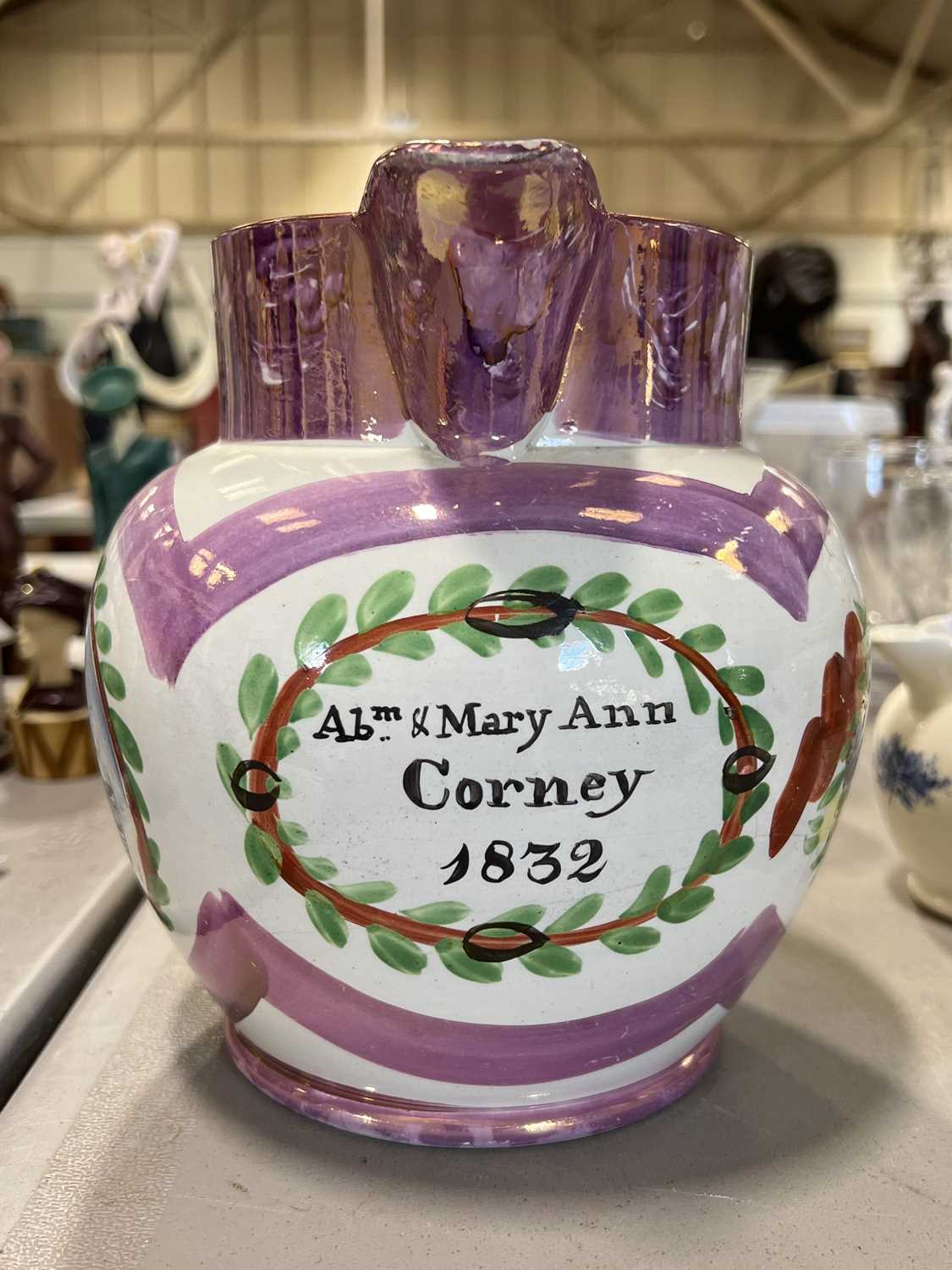 Lot 98 - Pair of New Hall cups and Saucers, Sunderland