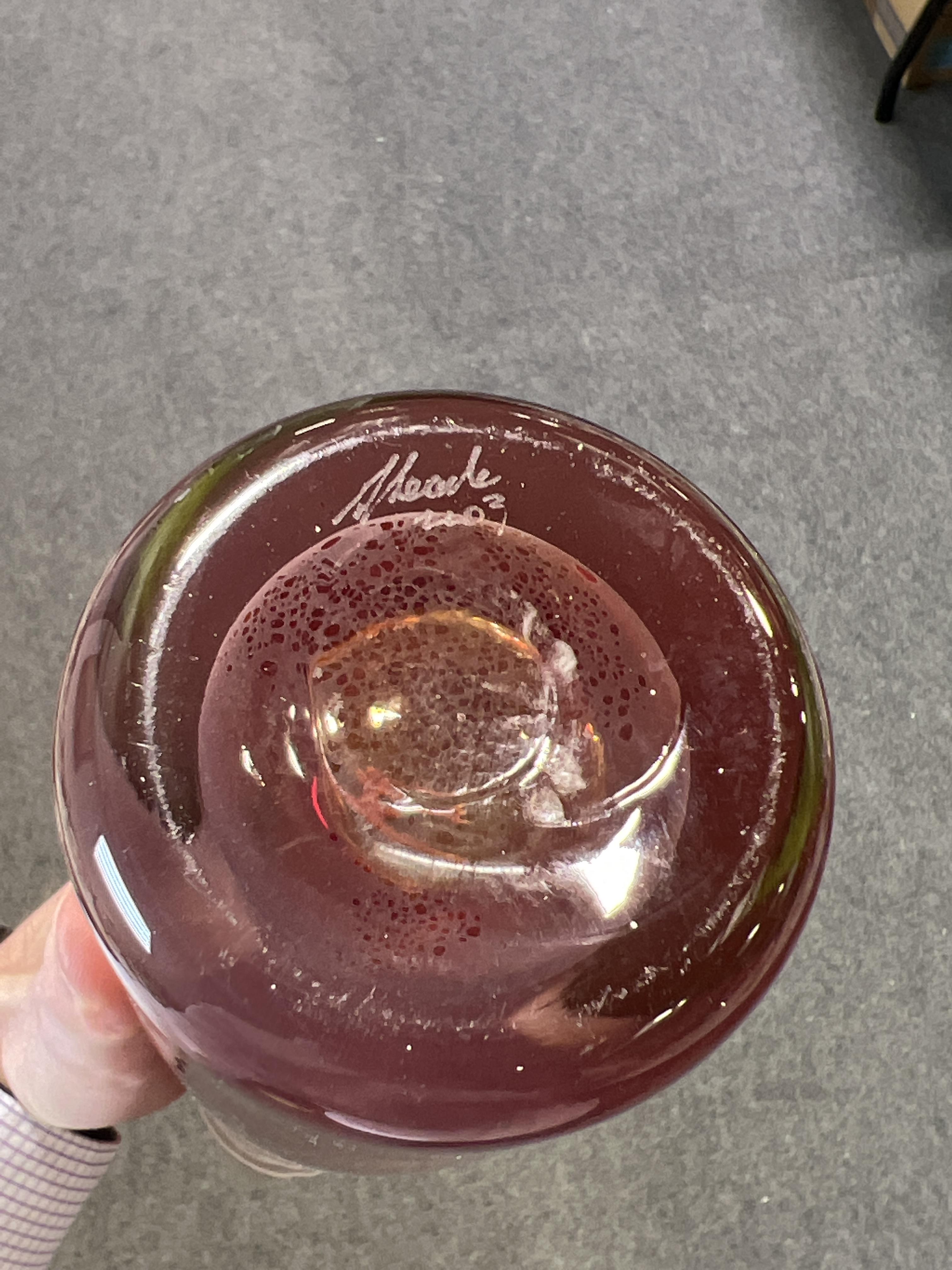 Lot 45 - Pair of tapering glass forms, believed to be