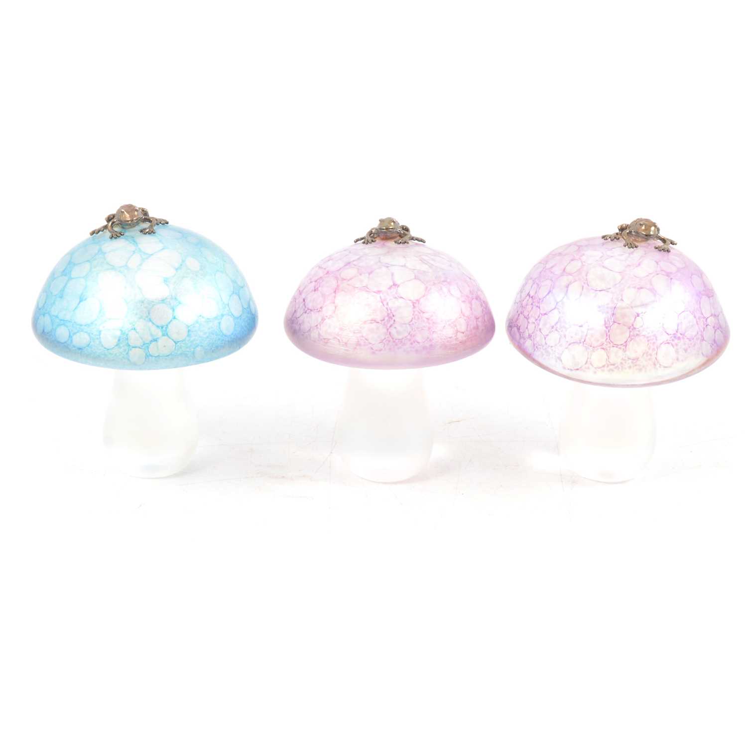 Lot 119 - John Ditchfield for Glasform, three mushroom-