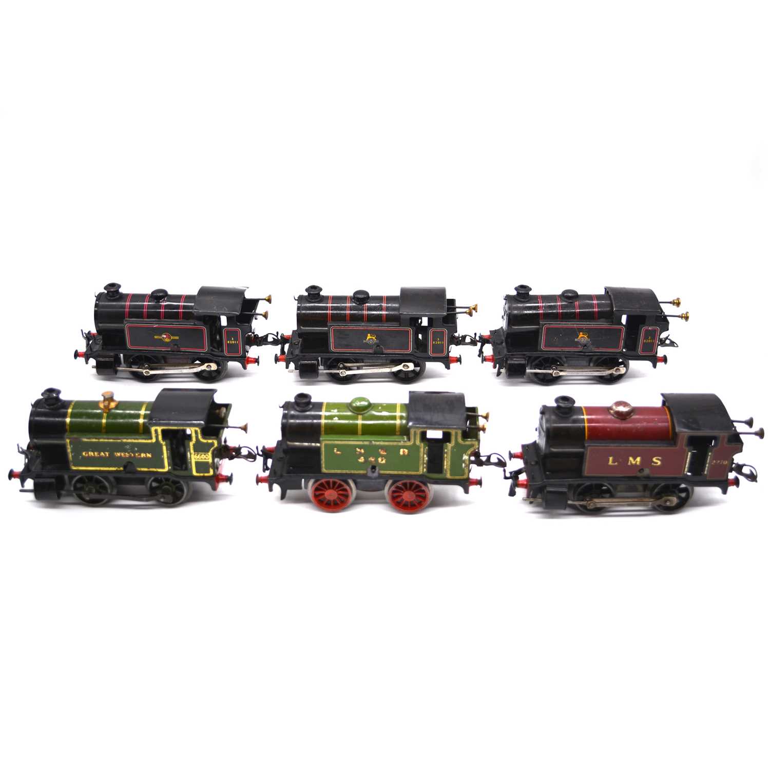 Lot 121 Six Hornby O Gauge Model Railway Clock Work