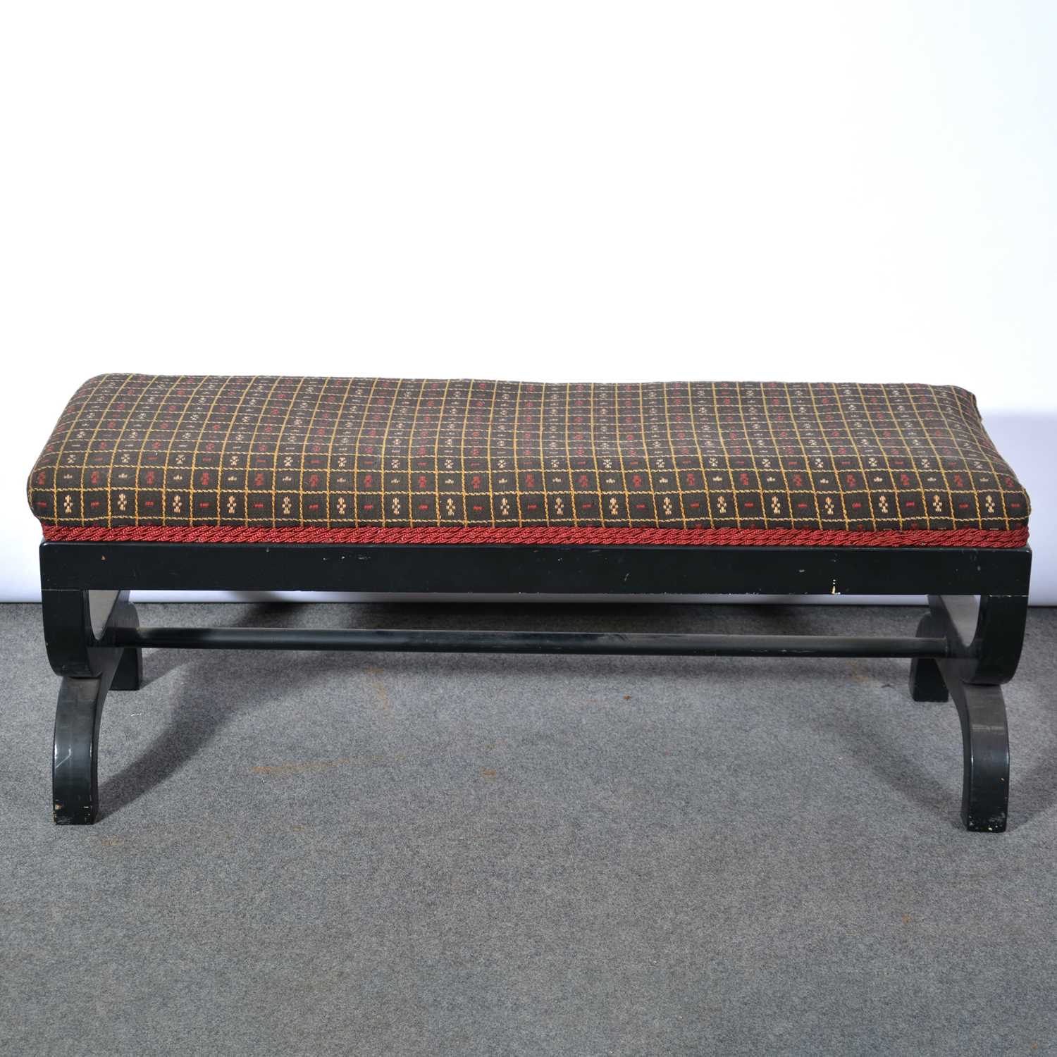 Lot 529 - Oak long stool,