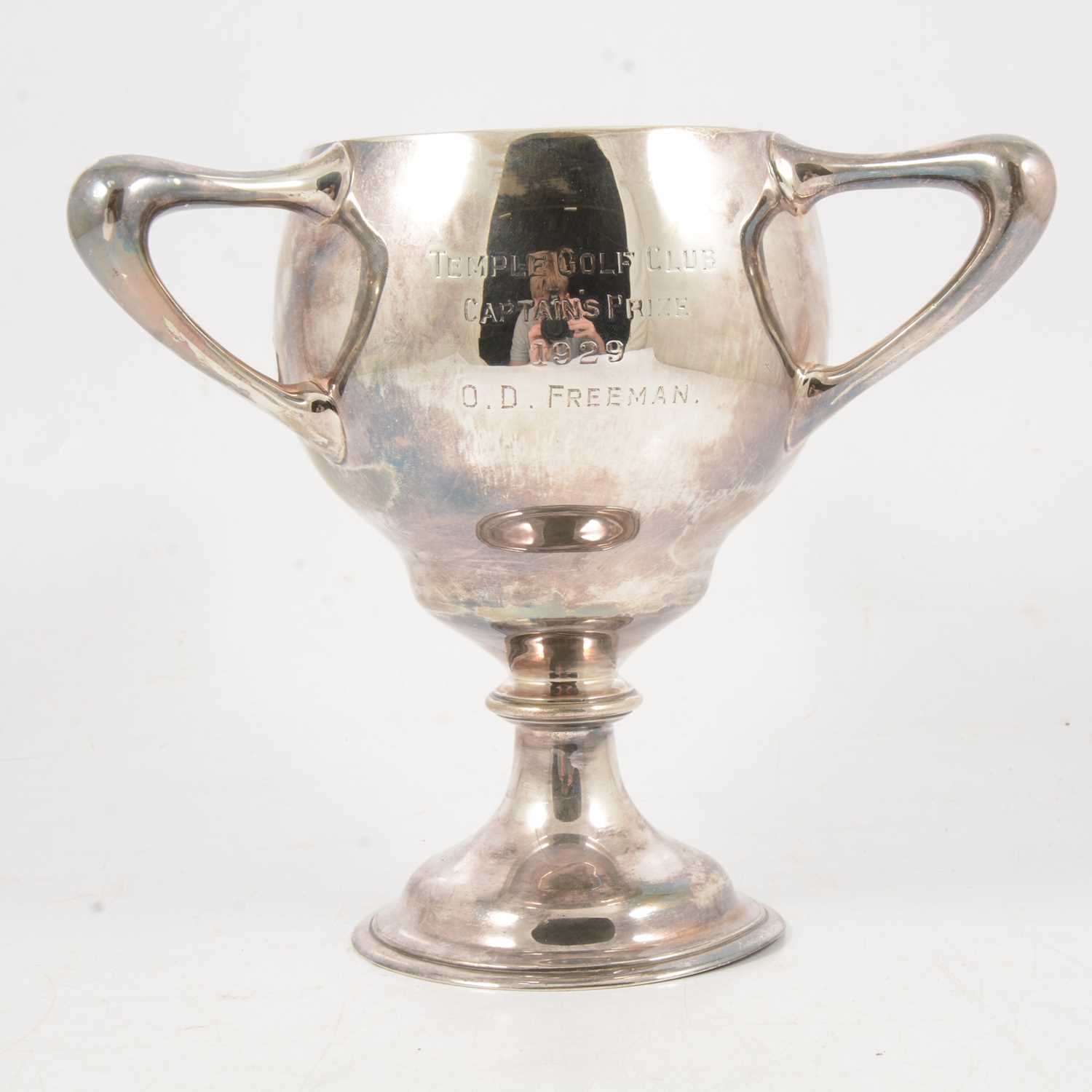 Lot 289 - Silver trophy cup,
