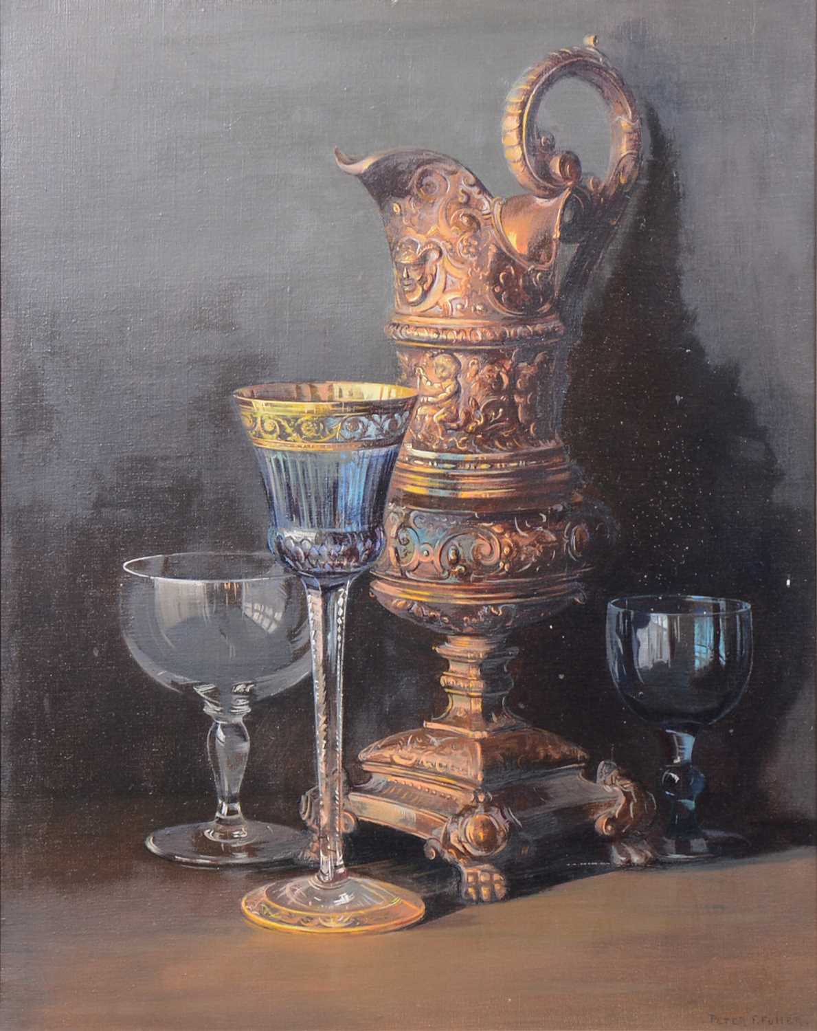 Lot 162 - Peter F Fuller, Still life with objects