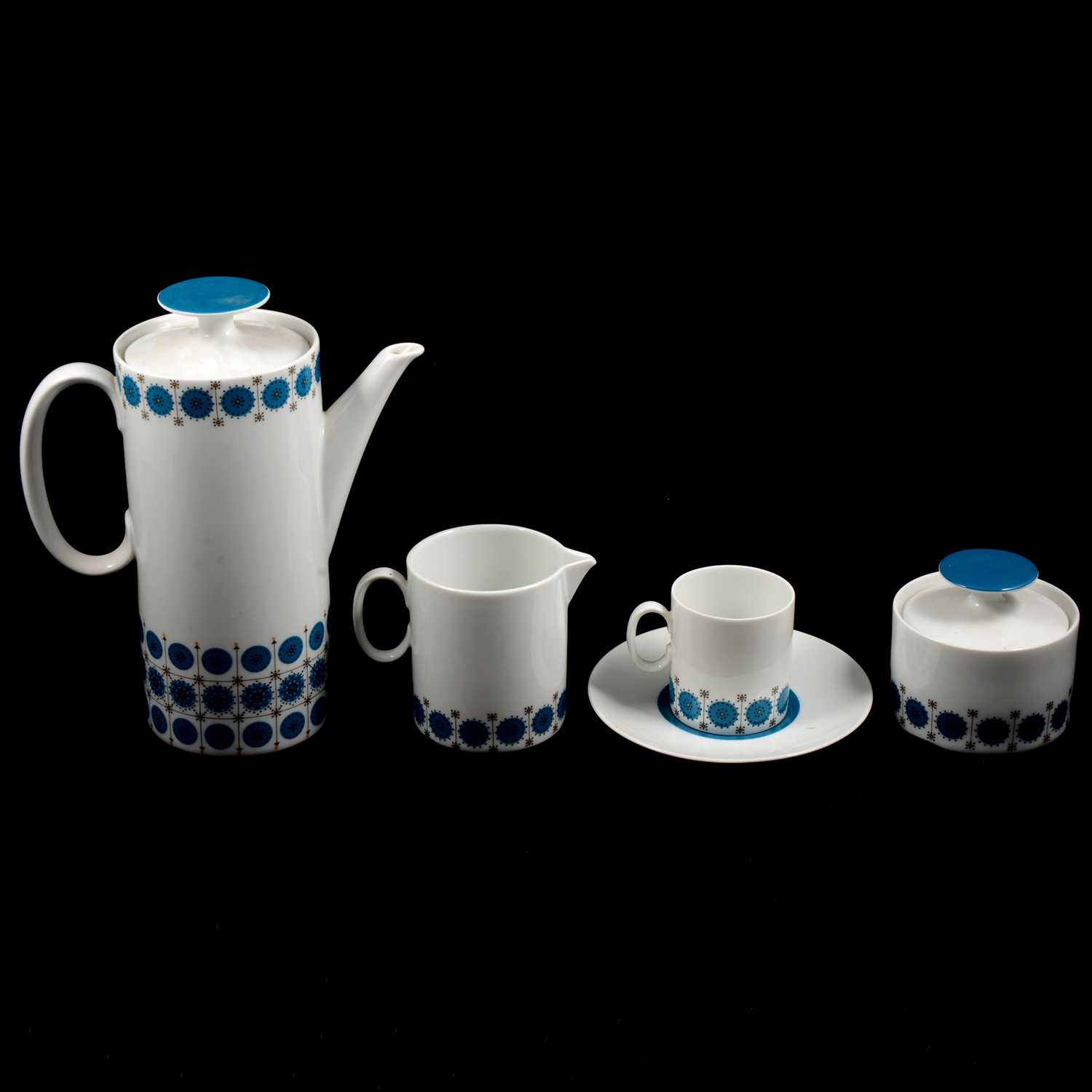 Lot 78 - A German porcelain coffee set, Thomas, 1960's,