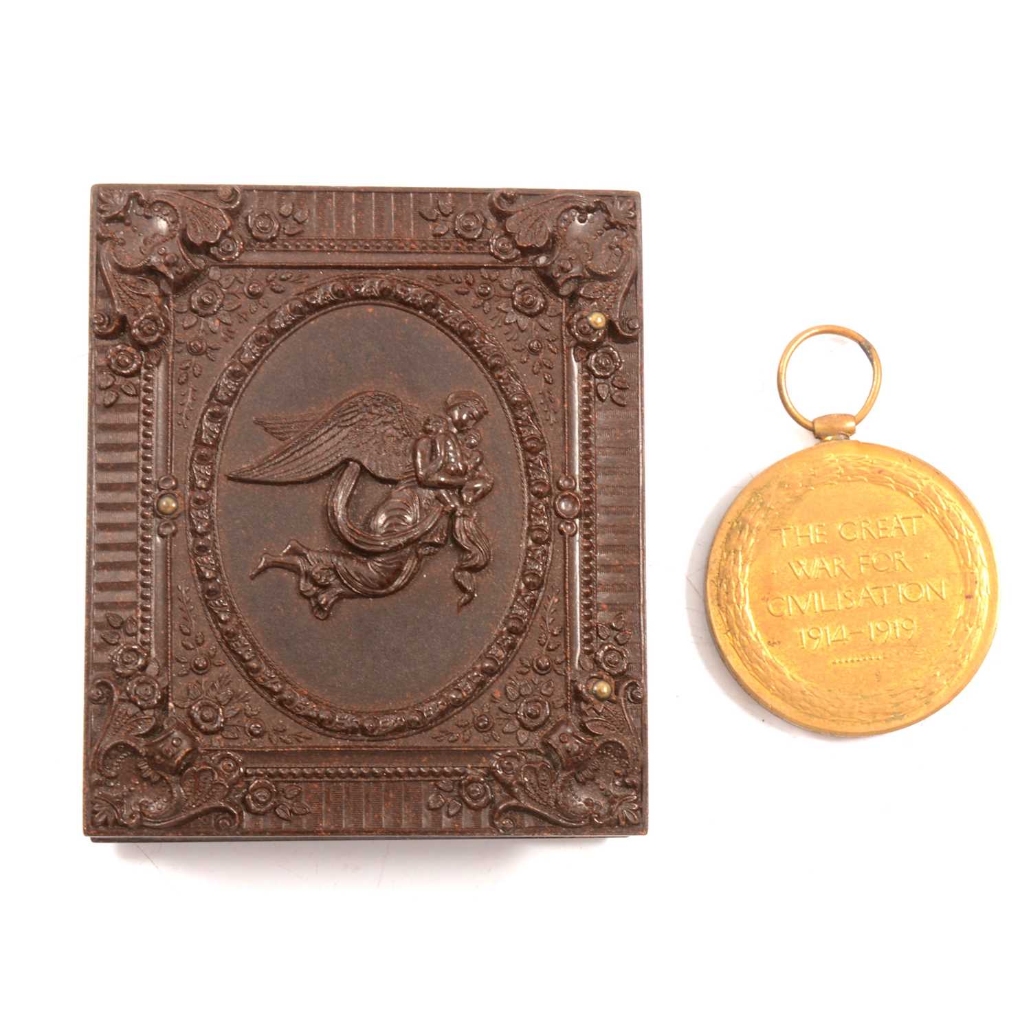 Lot 355 - A bakelite case with Victorian photograph