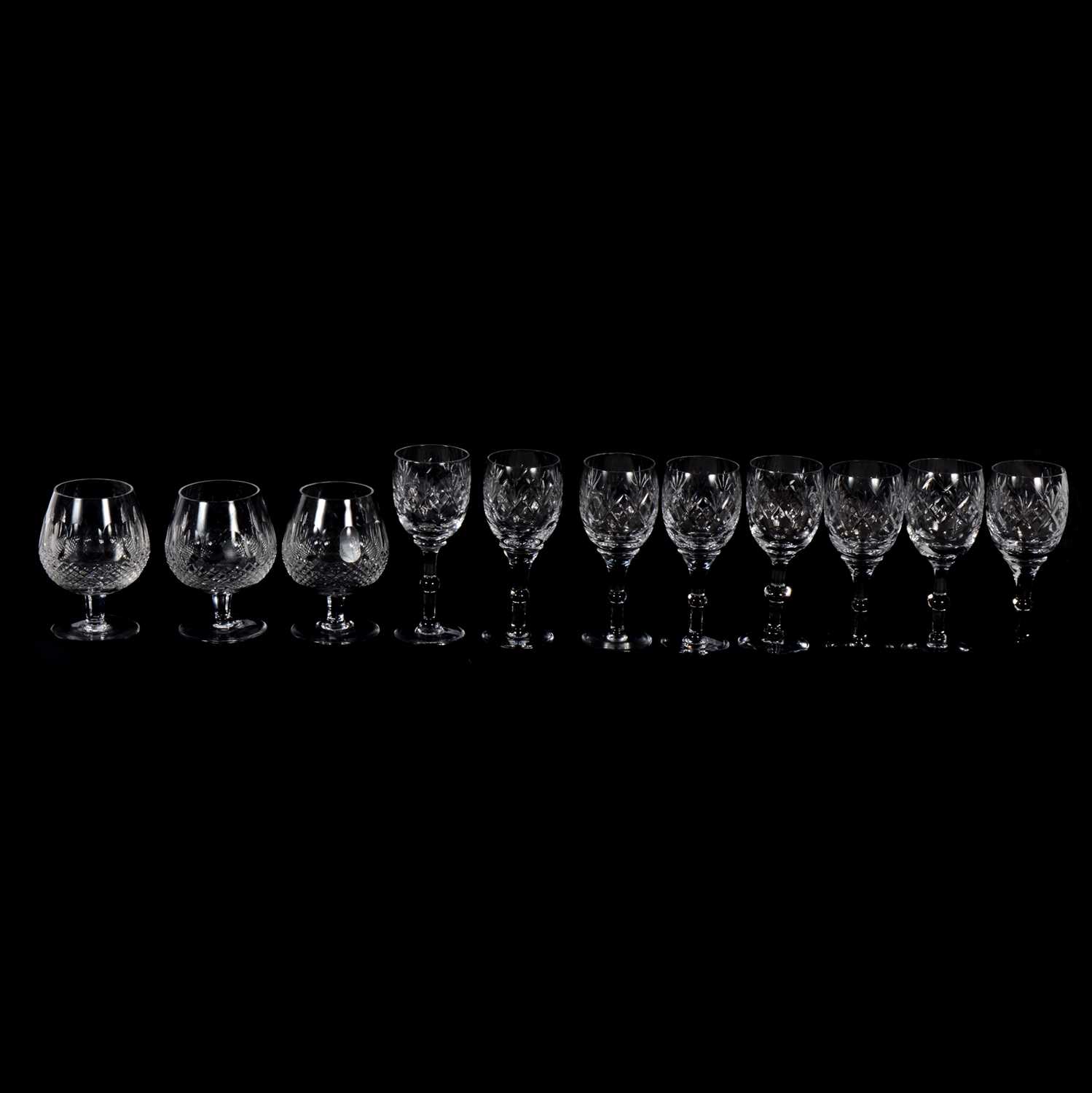 Lot 52 - Cut glass decanter with silver collar and