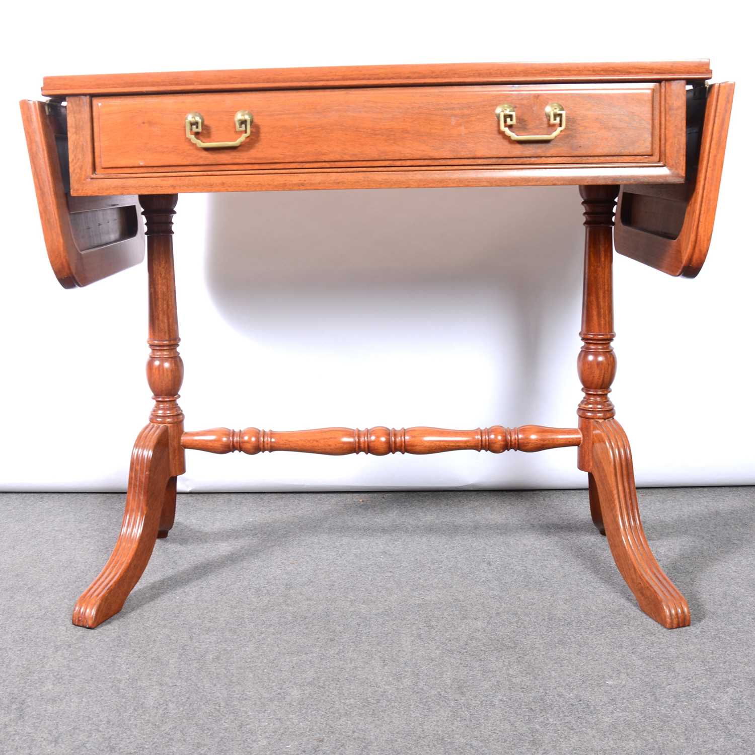 Lot 487 - Chinese hardwood sofa table, modern,