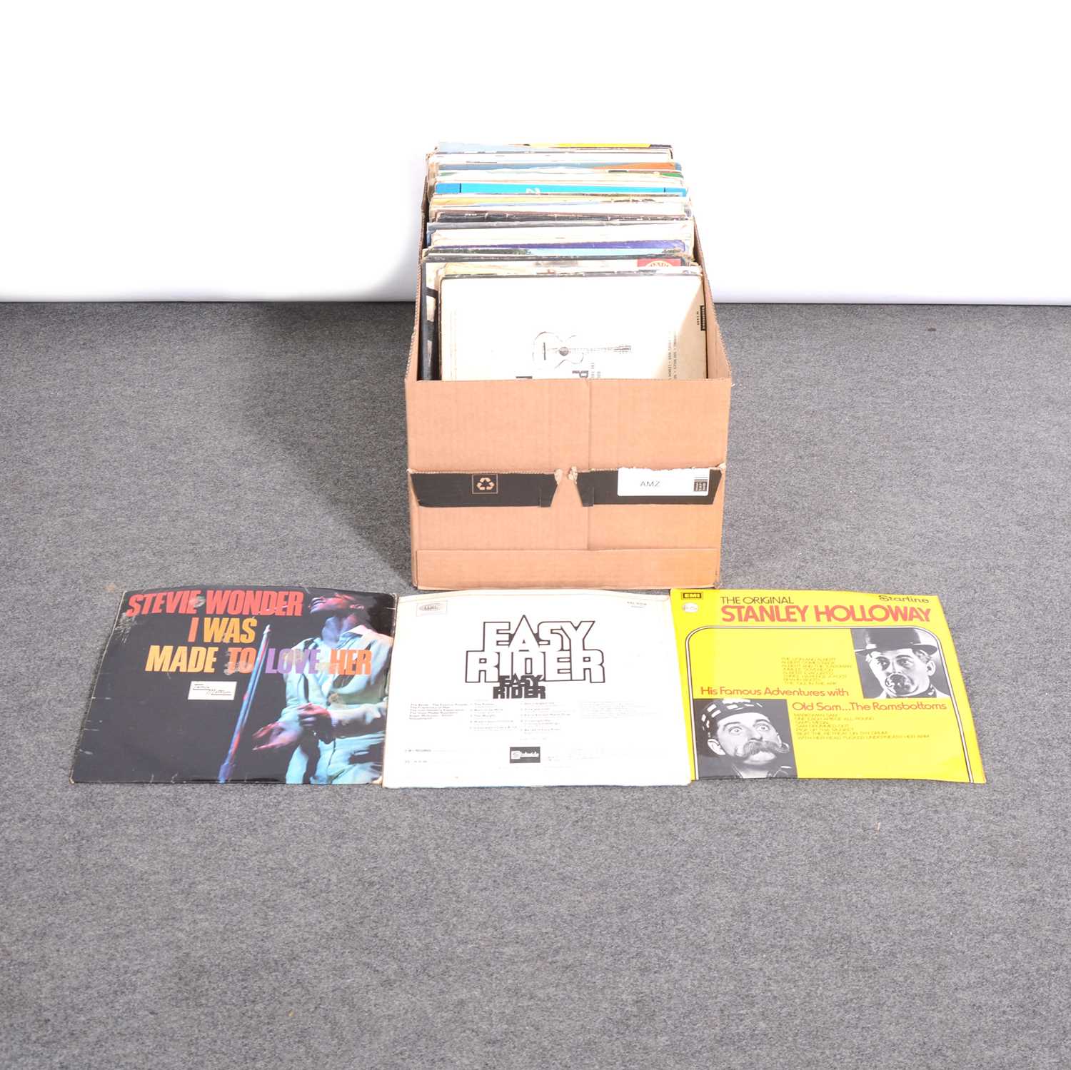 Lot 160 - One box of vinyl music records including