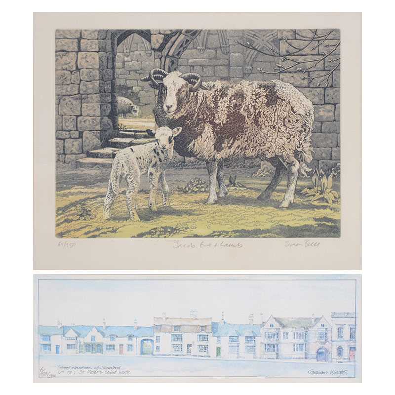 Lot 324 - Prints after Simon Bell and Graham Wright,