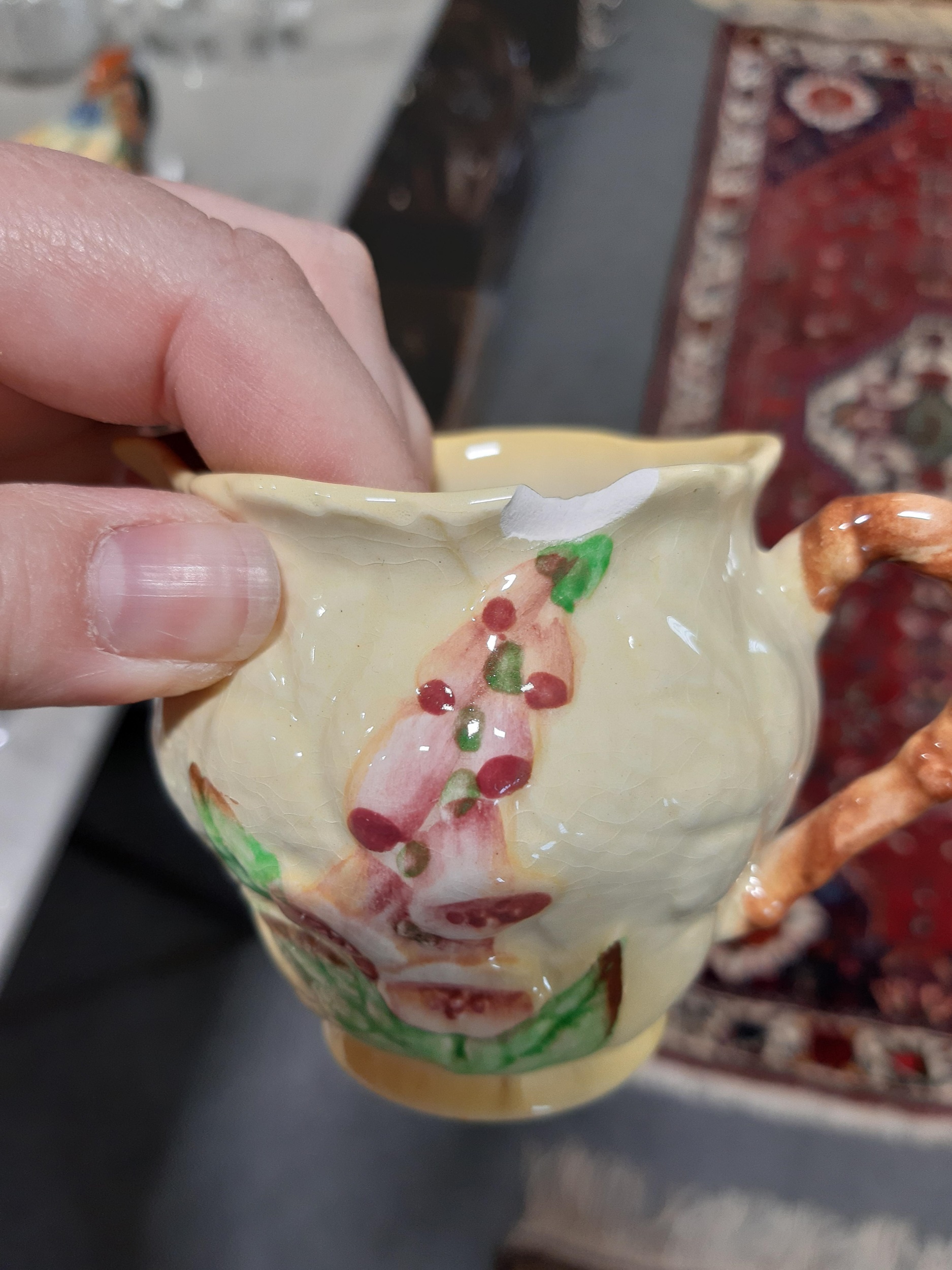 Lot 56 - Carlton Ware Foxglove pattern tea and