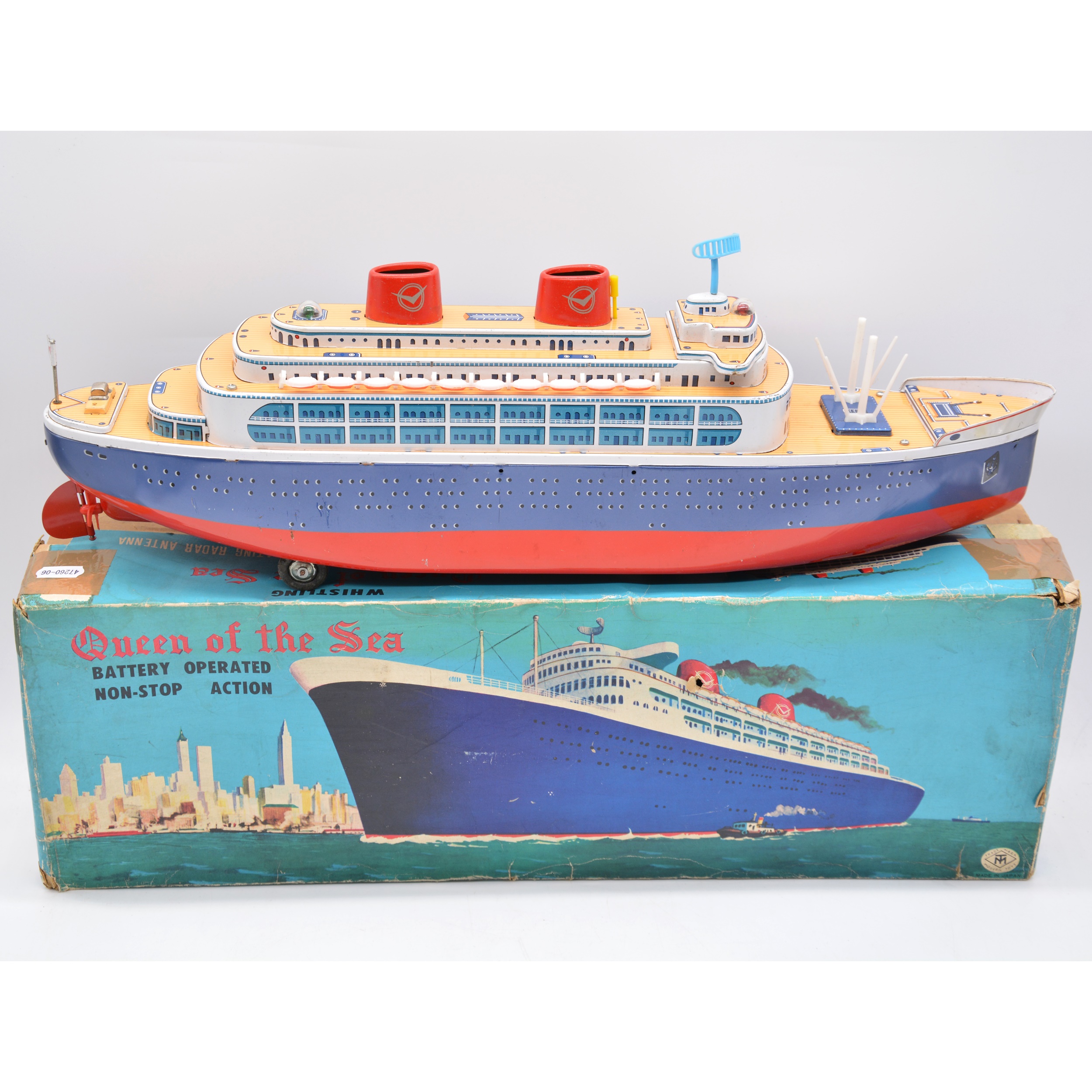 Lot 1037 - Modern Toys 'Queen of the Sea' tin-plate