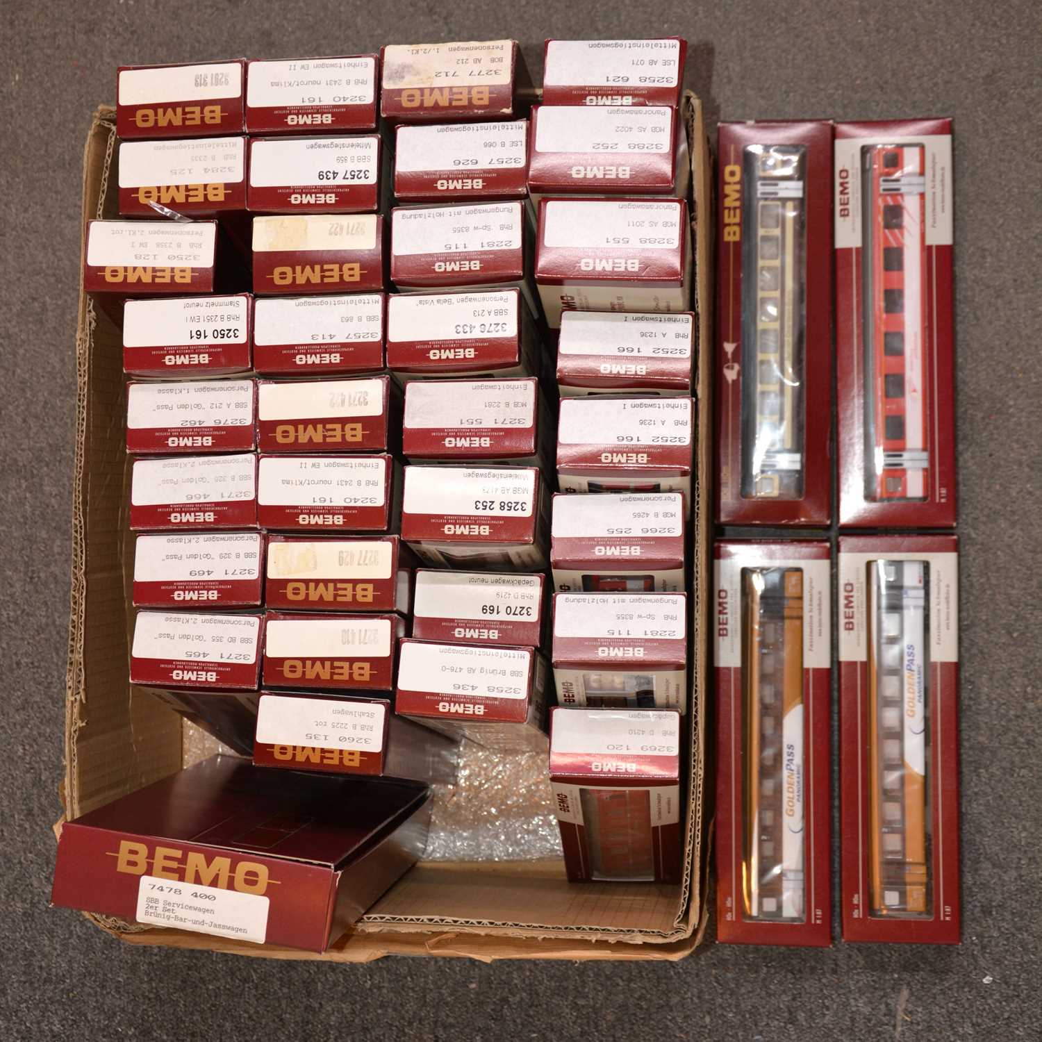 Lot 457 - Thirty-eight Bemo HOe/HOm gauge model