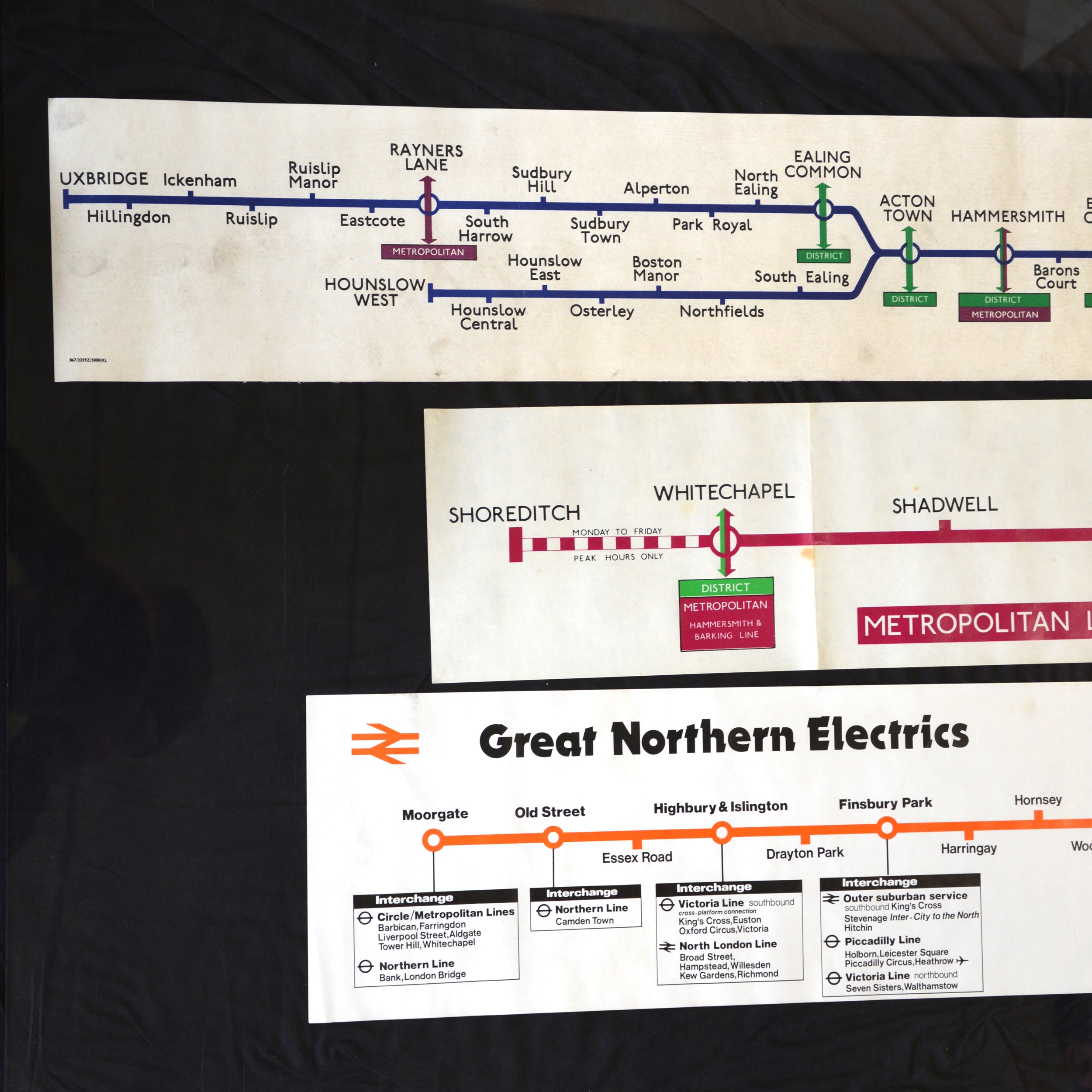 Lot 273 - Three London Underground and British rail