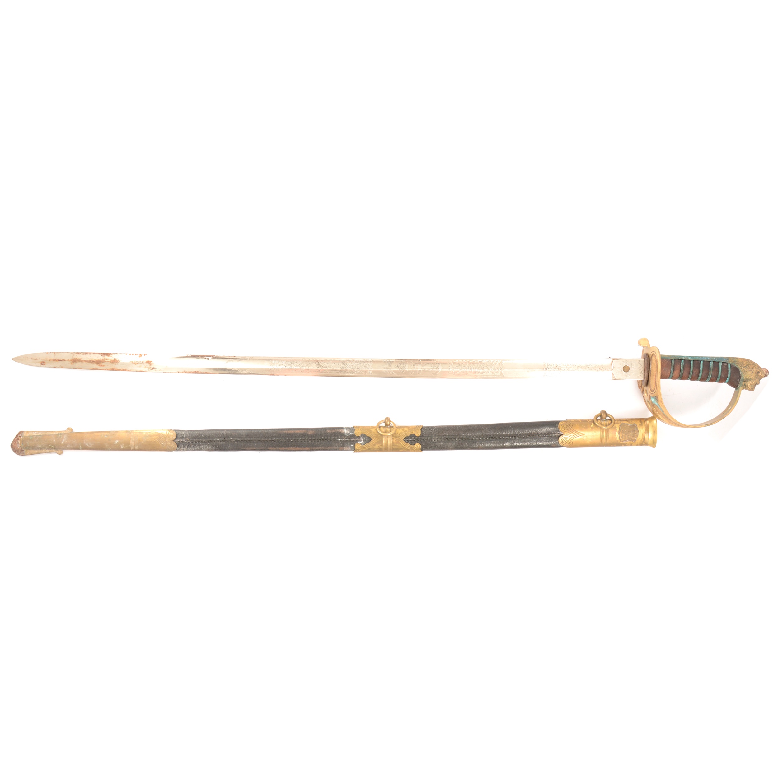 Lot 205 - Naval Dress sword,